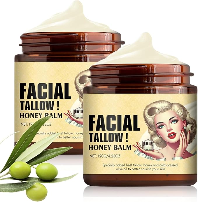 Bálsamo de Sebo de Res Batido Y Miel, Crema Facial con Acabado de Pasto ...