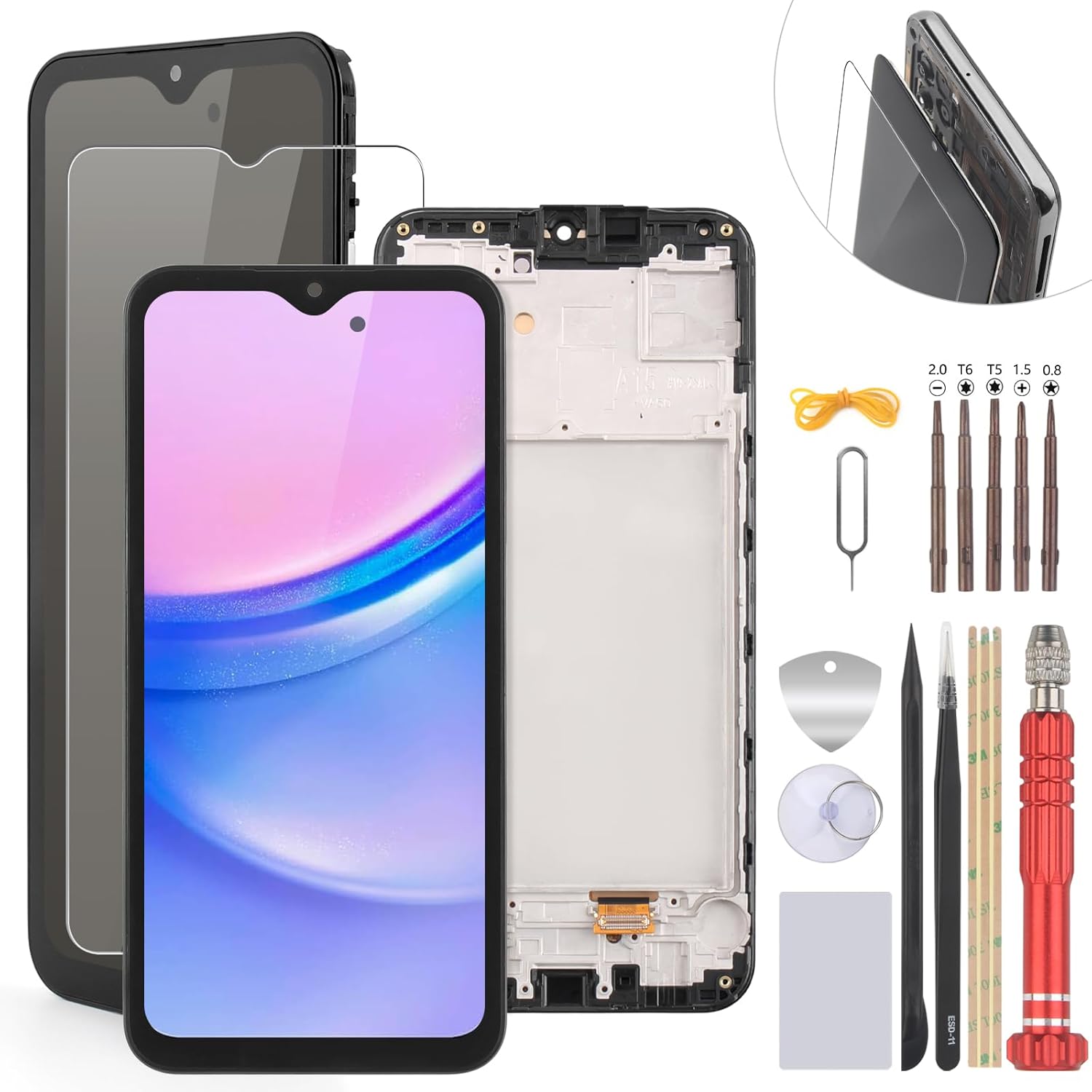 Amazon.com: OLED for Samsung Galaxy A15 5G Screen Replacement for ...