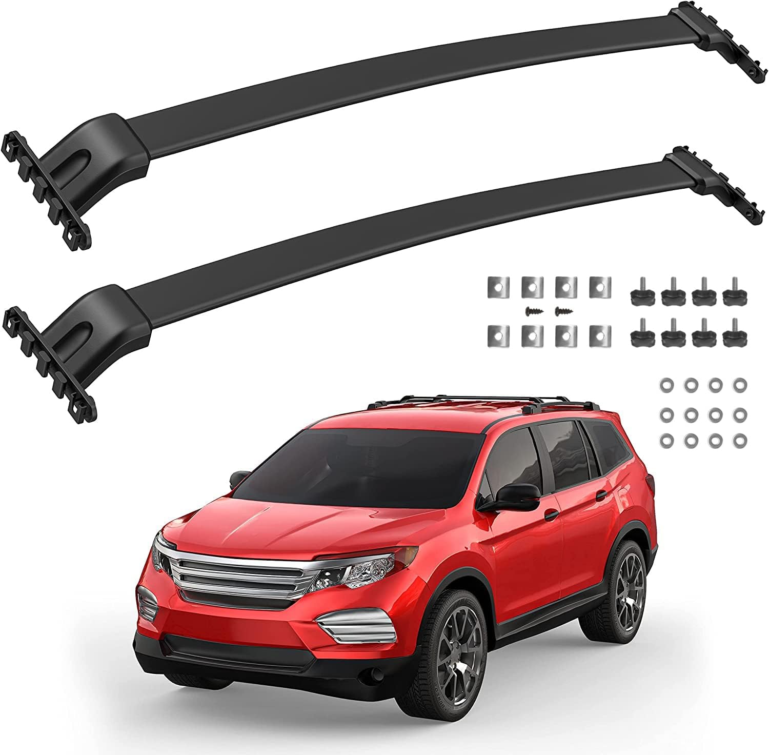Amazon.com: MOSTPLUS Roof Rack Cross Bar Rail Compatible for Honda ...
