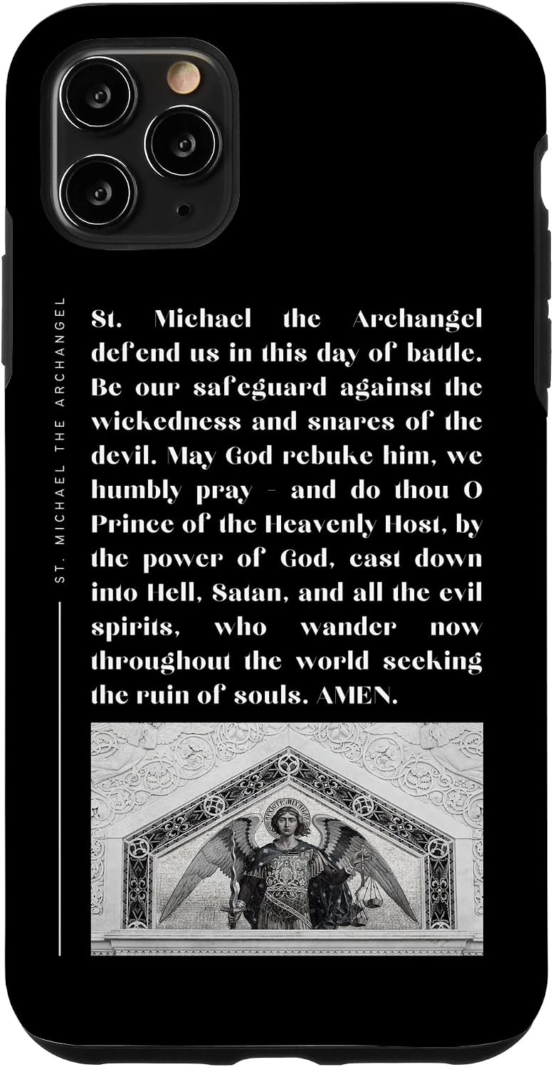 Amazon.com: iPhone 11 Pro Max Saint Michael The Archangel Prayer ...