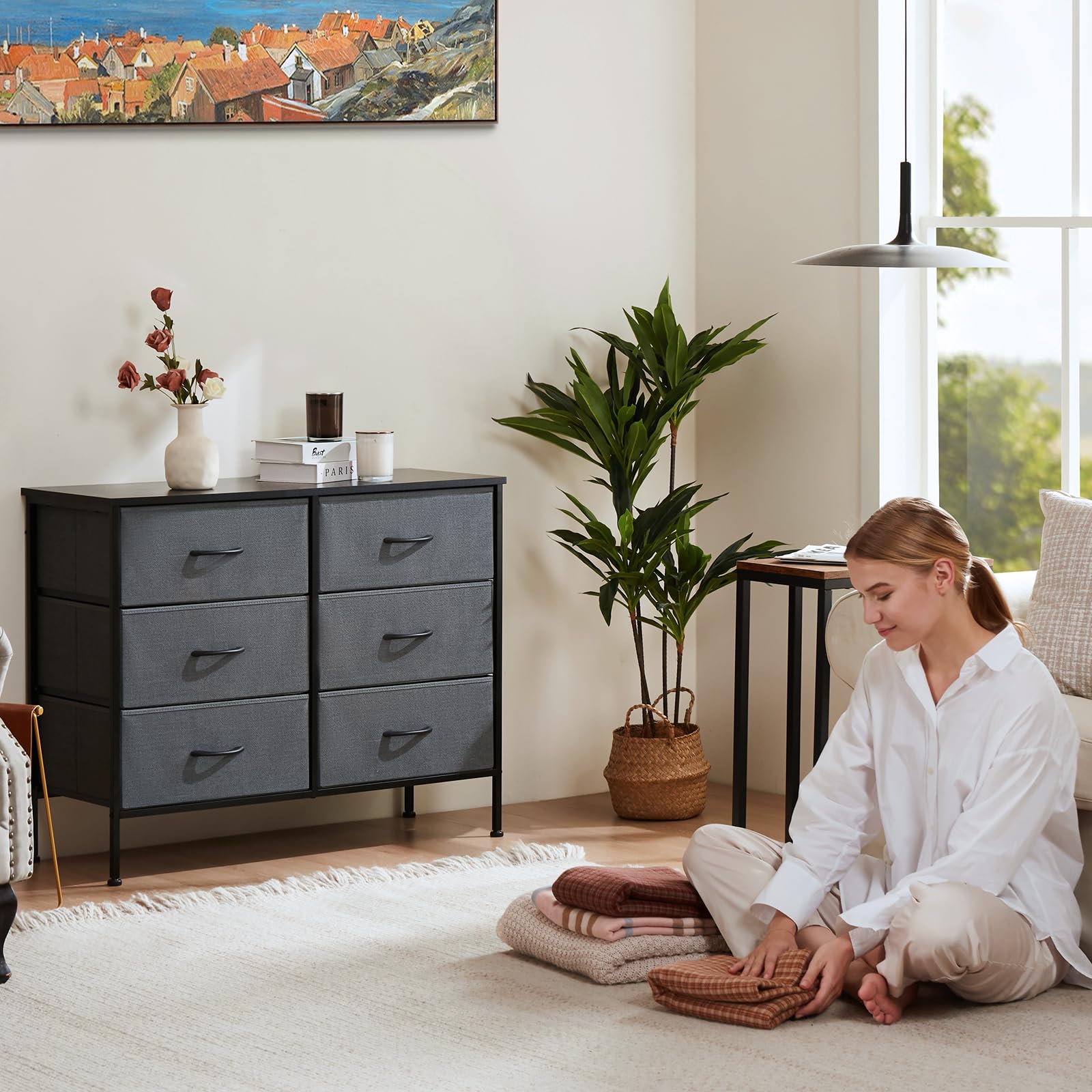 Snapklik.com : 6 Drawers Dresser For Bedroom, Kidsroom Furniture, Small ...