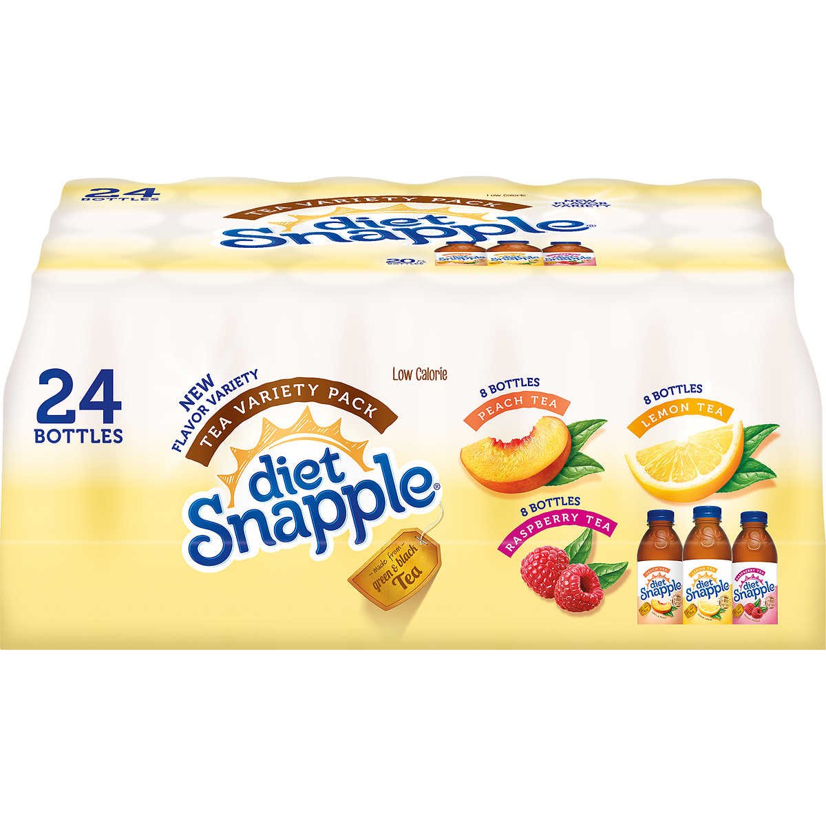 Amazon.com : Snapple Diet Tea Variety - 24/20oz : Black Teas : Grocery ...