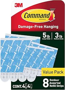 Amazon.com: Command Outdoor Refill Strips Variety Pack [Removable]: 4 ...