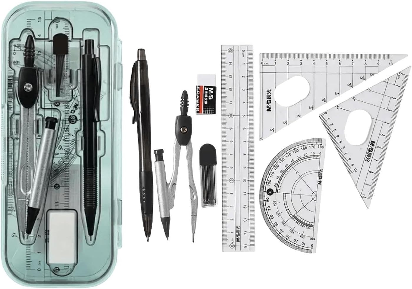 8-Teiliges Professionelle Geometrie Zirkel Set Zirkel Set Geometrieset ...