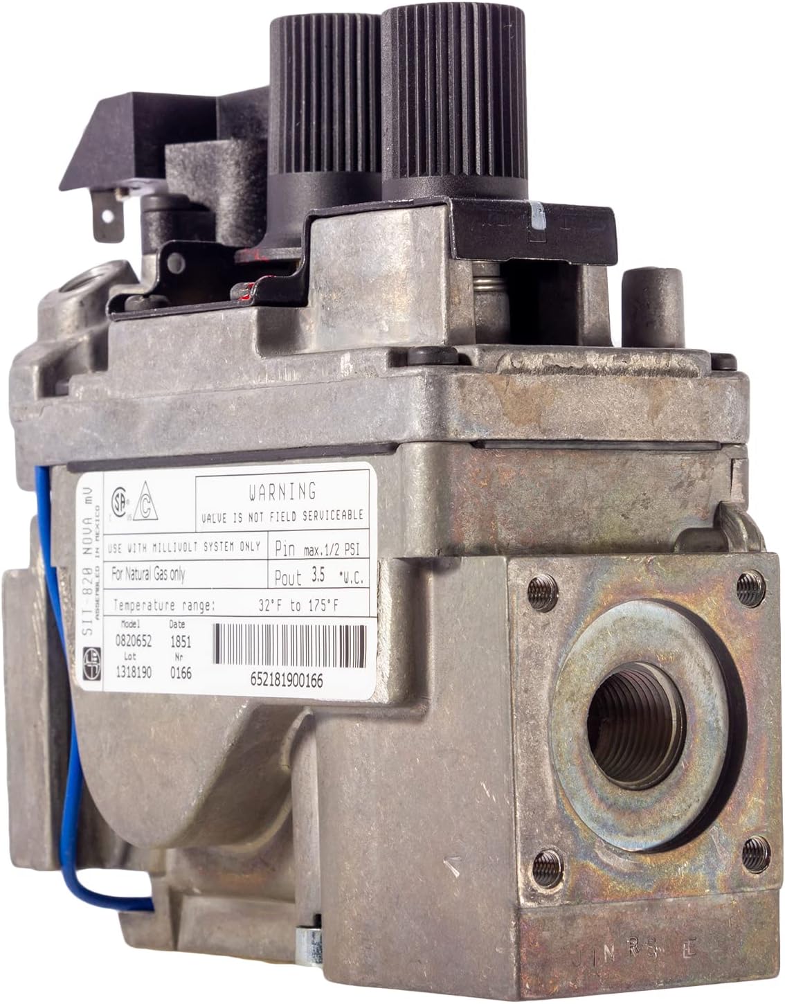 Amazon.com: Monessen Ventfree Fireplace Natural Gas Millivolt Valve ...