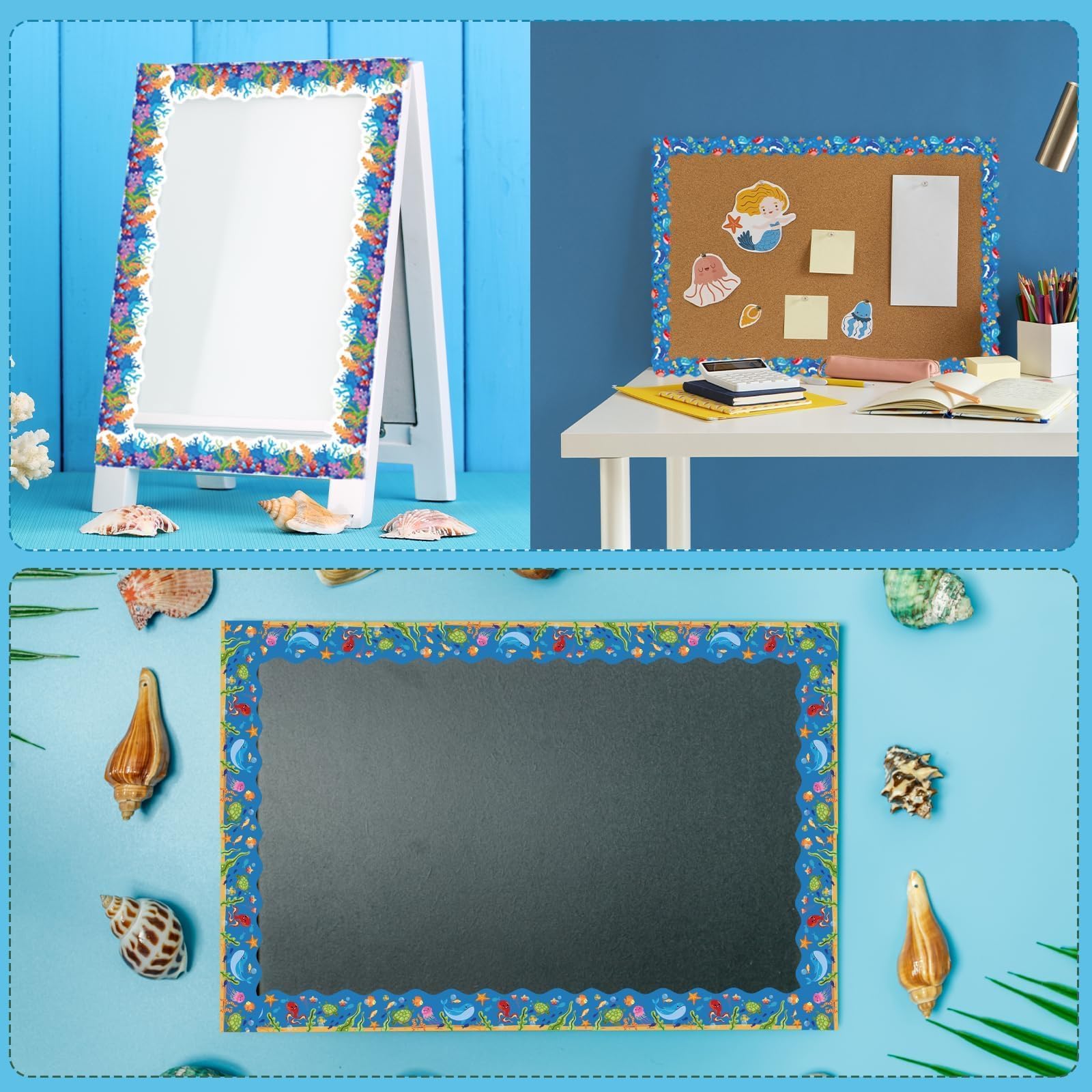 Snapklik.com : 76Ft Ocean Bulletin Board Borders, Summer Ocean Theme ...