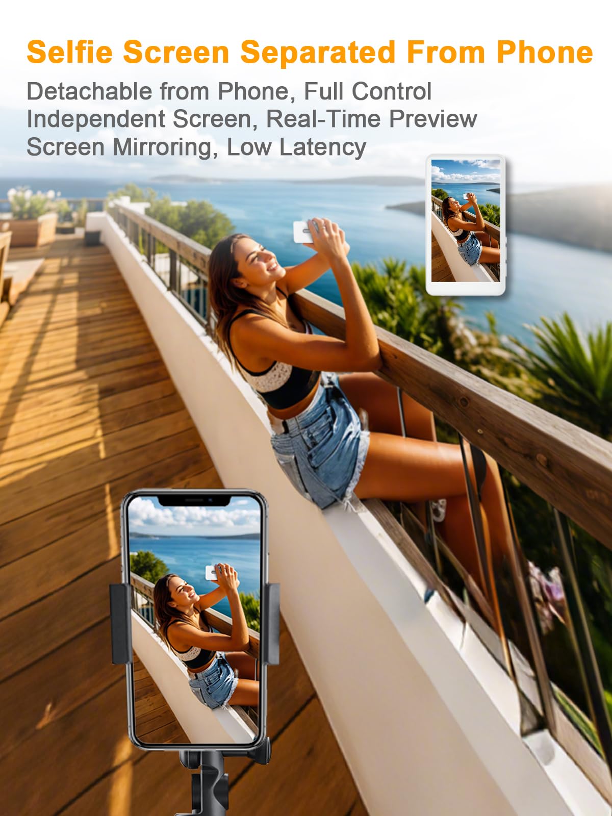 Snapklik.com : Phone Vlog Selfie Monitor Screen, Selfie Monitor Screen iPhone, Phones Magnetic ...