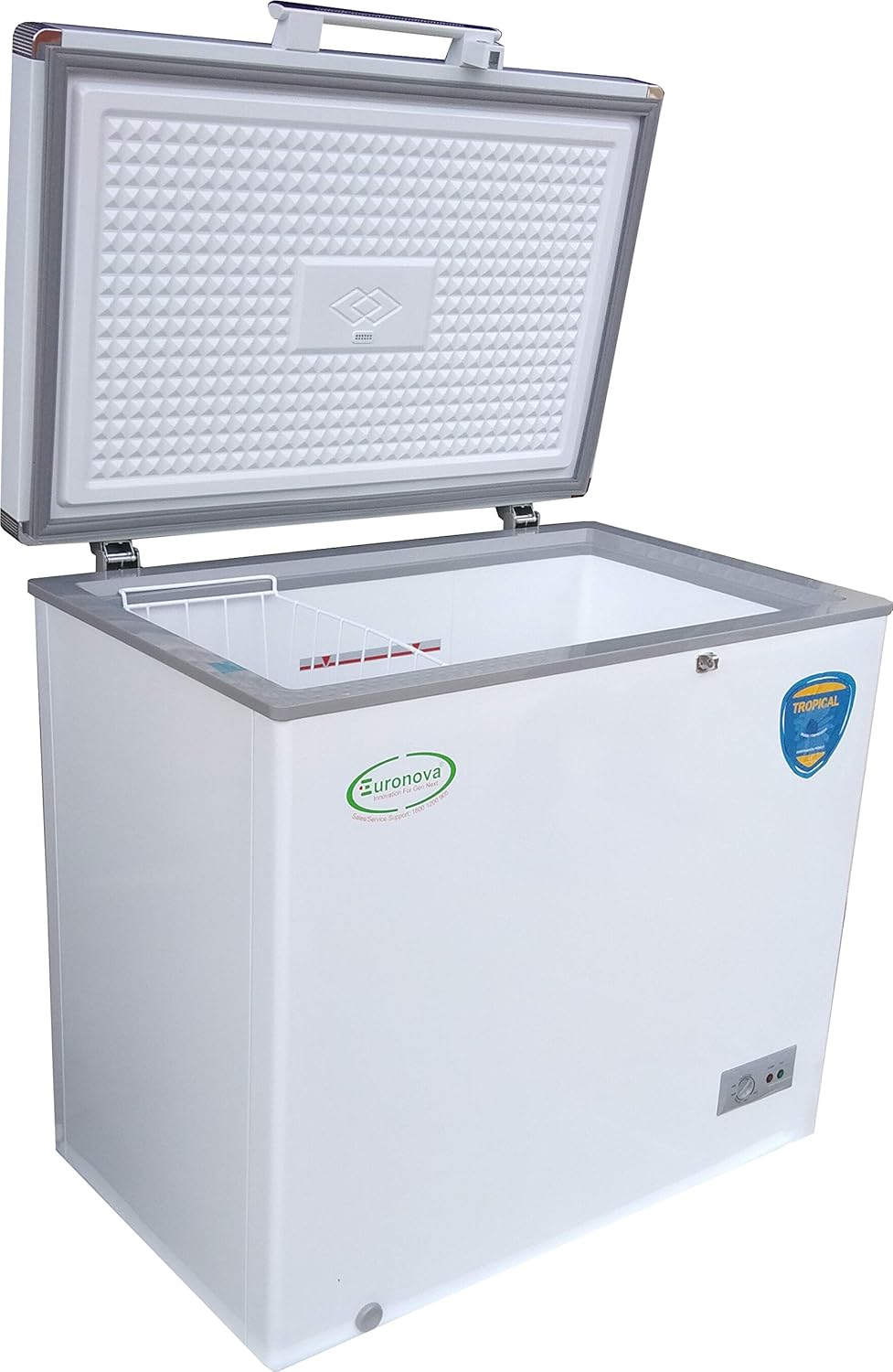 Euronova Chest Freezer/Chiller, 220 Litres Capacity, White : Amazon.in ...