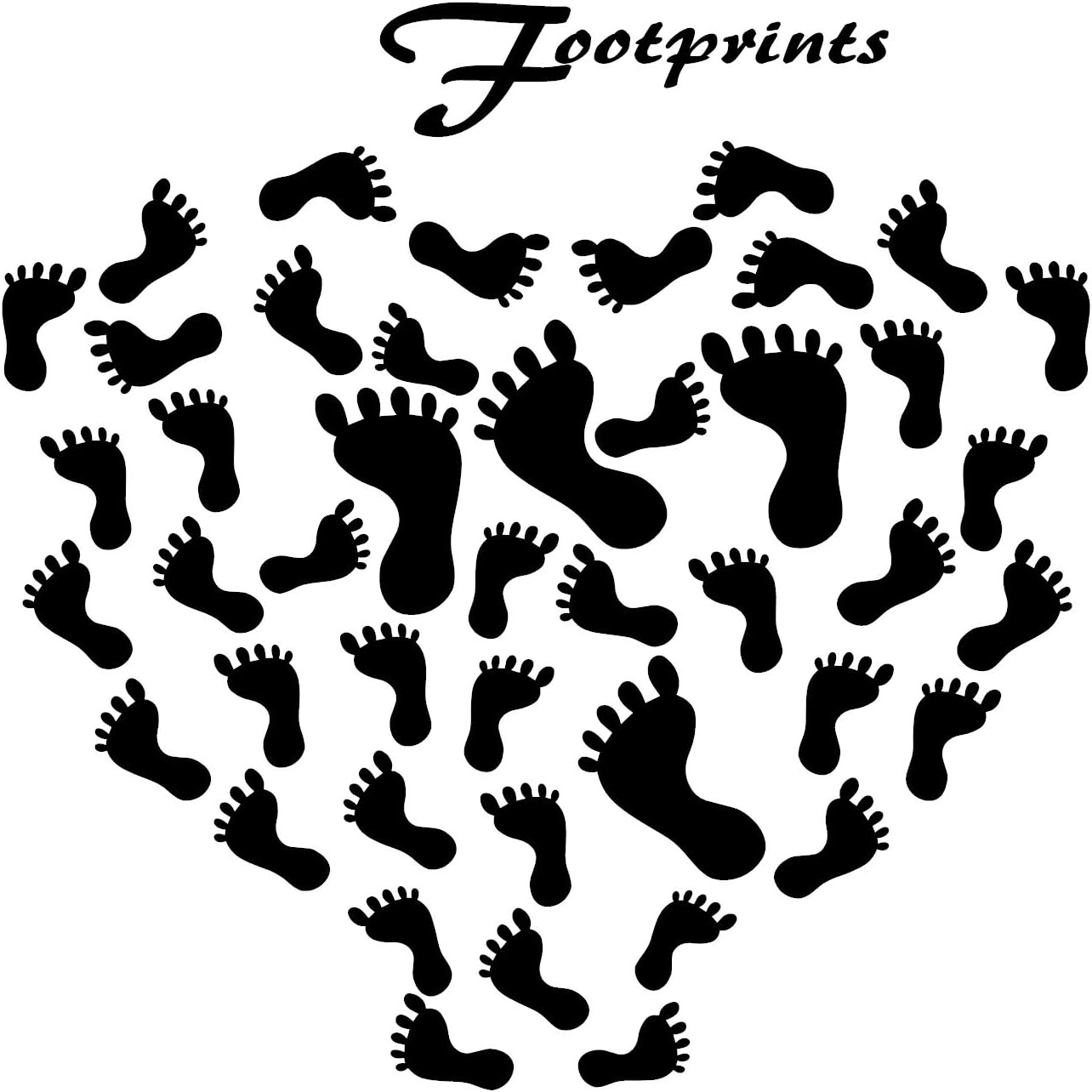 Amazon.com: Footprint in The Sand Wall Decal is a Vinyl Wall Decal ...