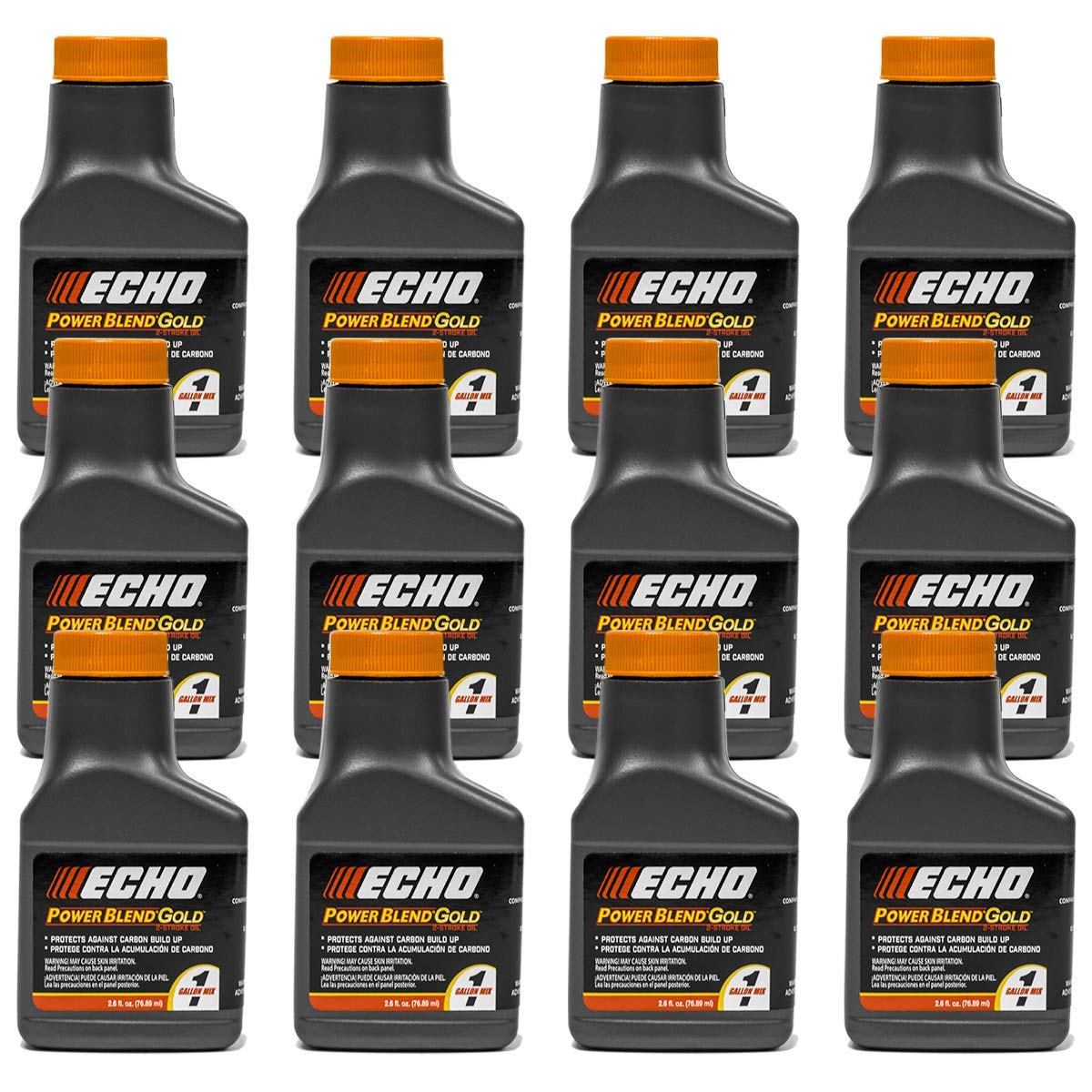 Snapklik.com : 12PK Echo Oil 2.6 Oz Bottles 2 Stroke Cycle Mix For 1 Gallon