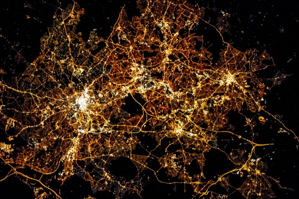 Nighttime Satellite Maps Earth At Night