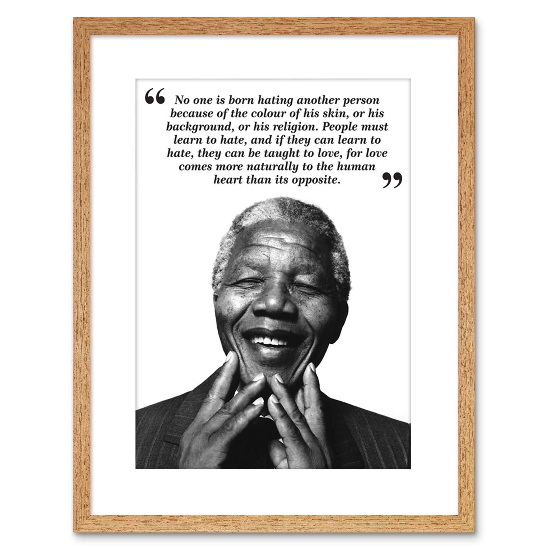 No One Is Born Hating Nelson Mandela