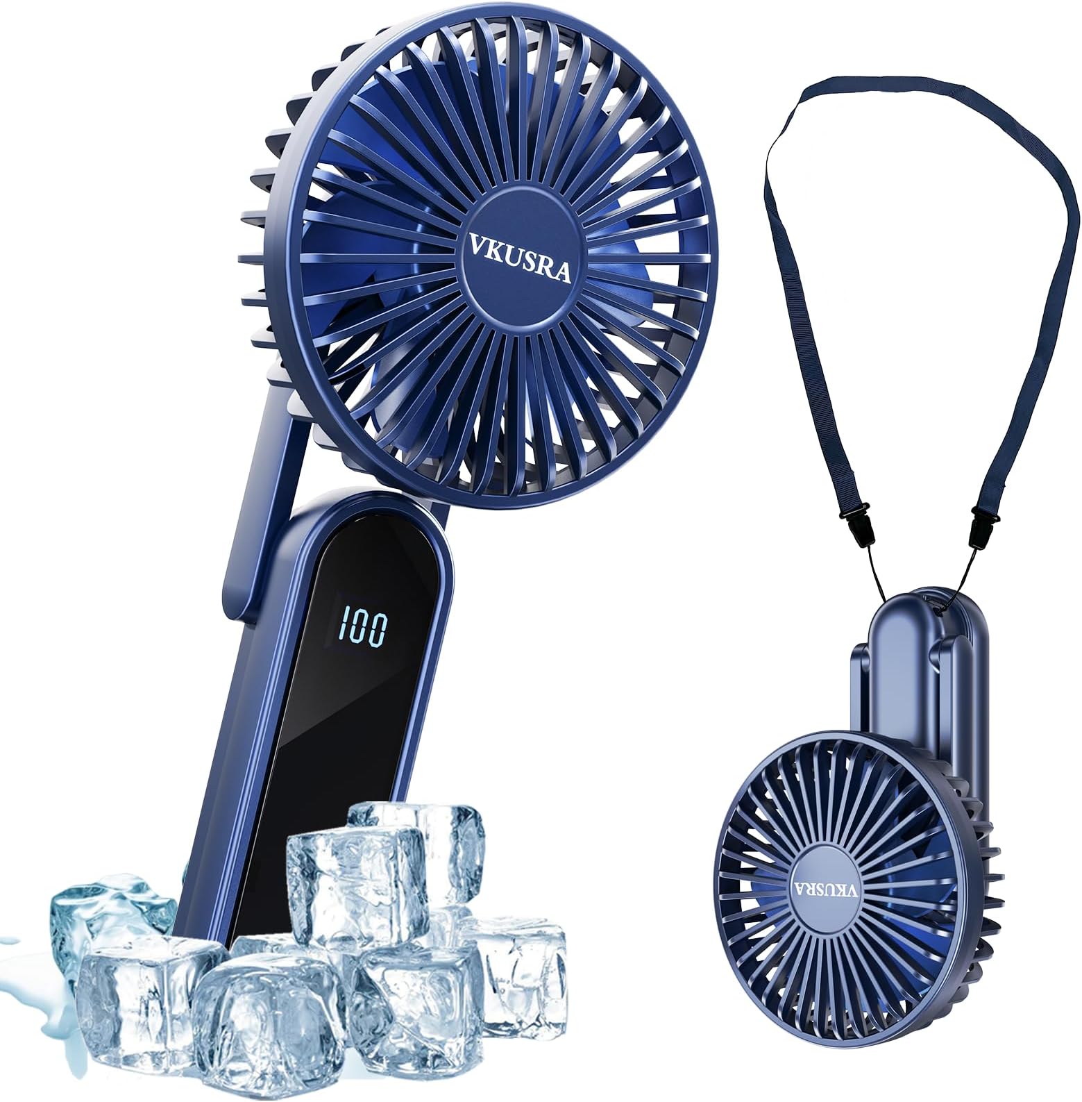 VEMONT Handventilator, Mini Ventilator mit 2500mAH Wiederaufladbarer ...