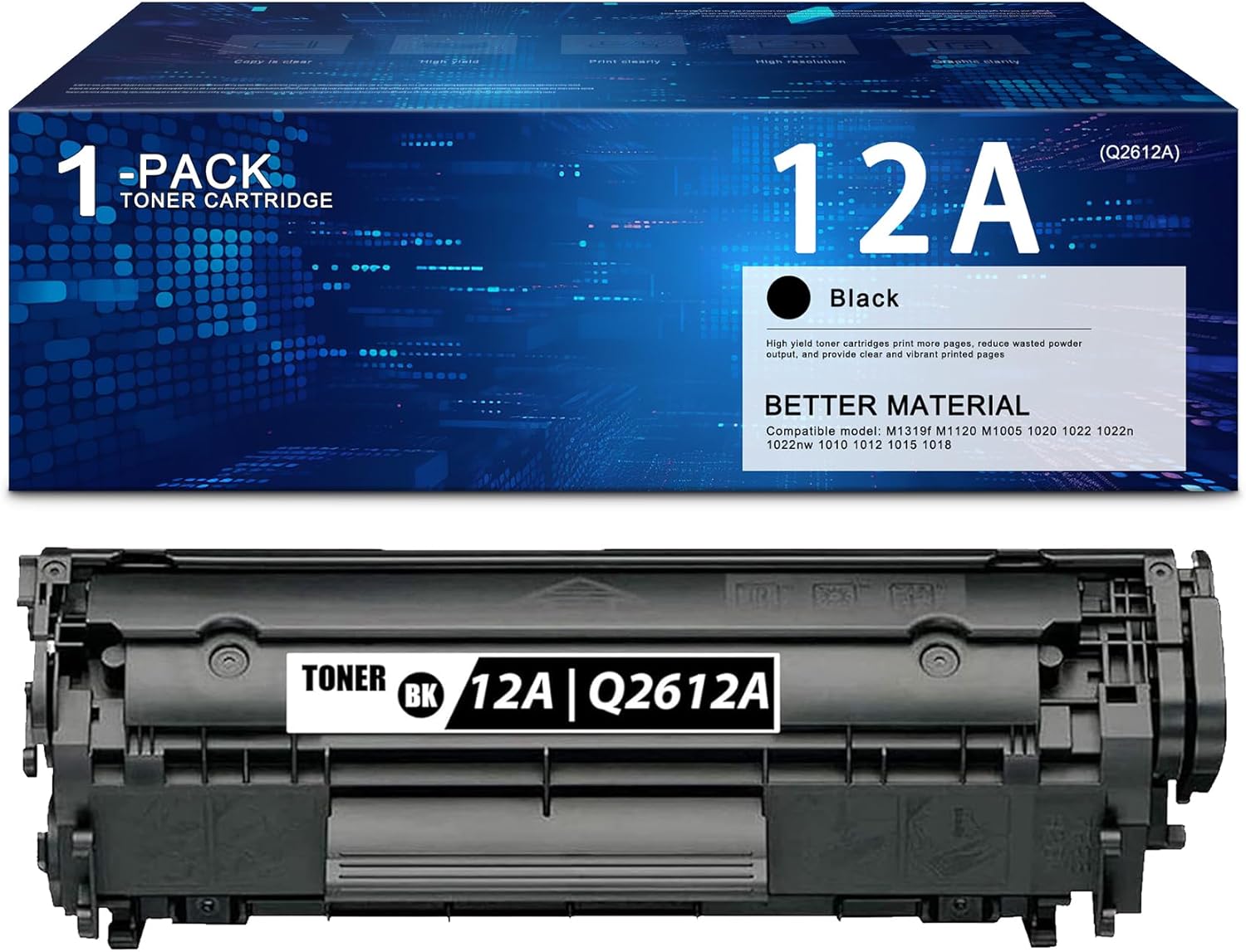 Amazon.com: 12A Q2612A Toner Cartridge Replacement for HP Q2612A Work ...