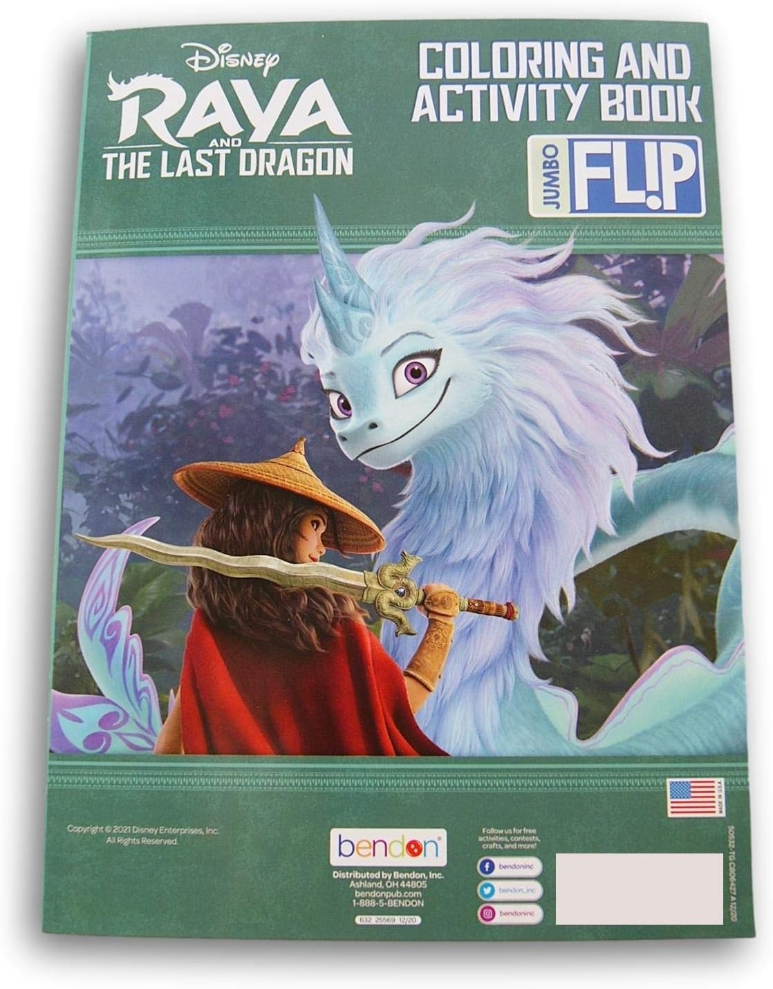 Amazon.com: Raya and The Last Dragon FLIP Coloring and Activity Book ...