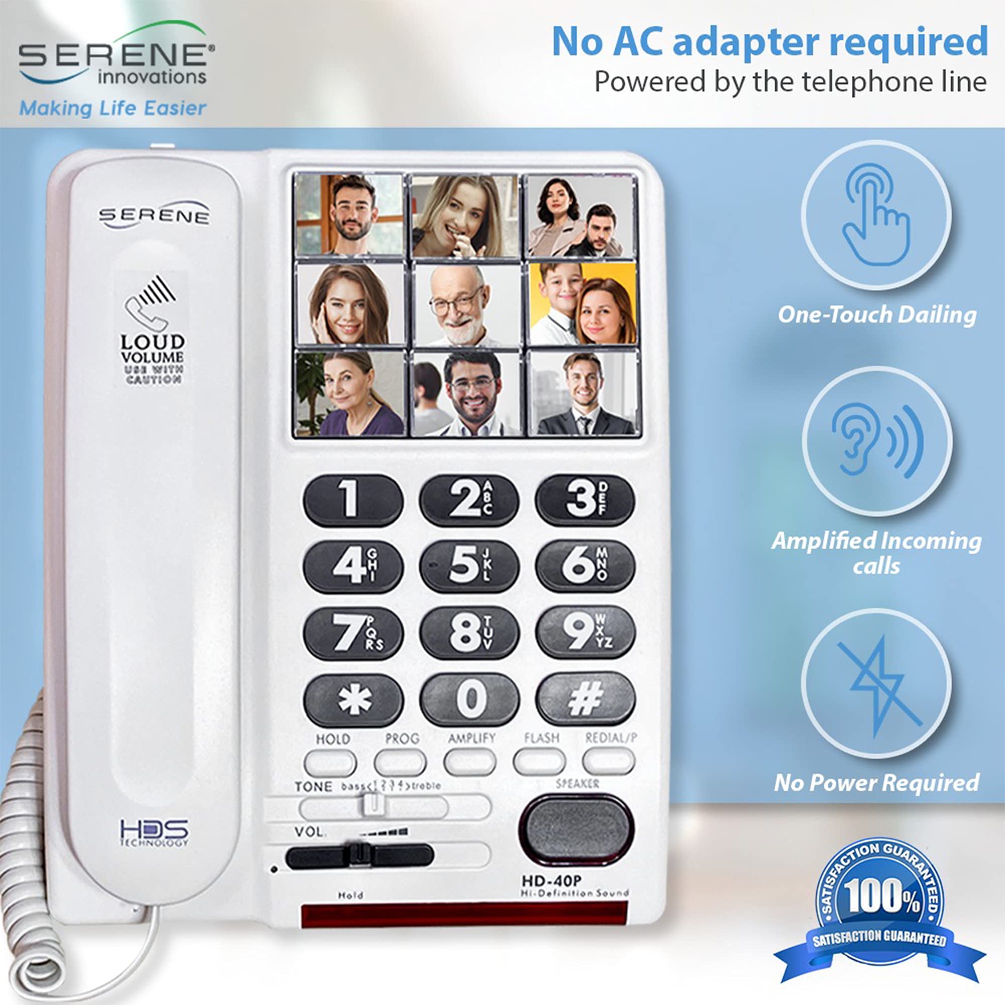 Serene Innovations Cl-65 Amplified Cordless Phone at Elizabeth Burrows blog