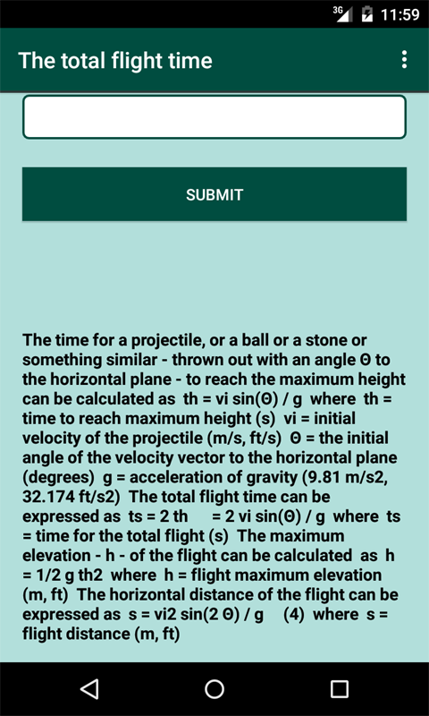 The total flight time - App on Amazon Appstore