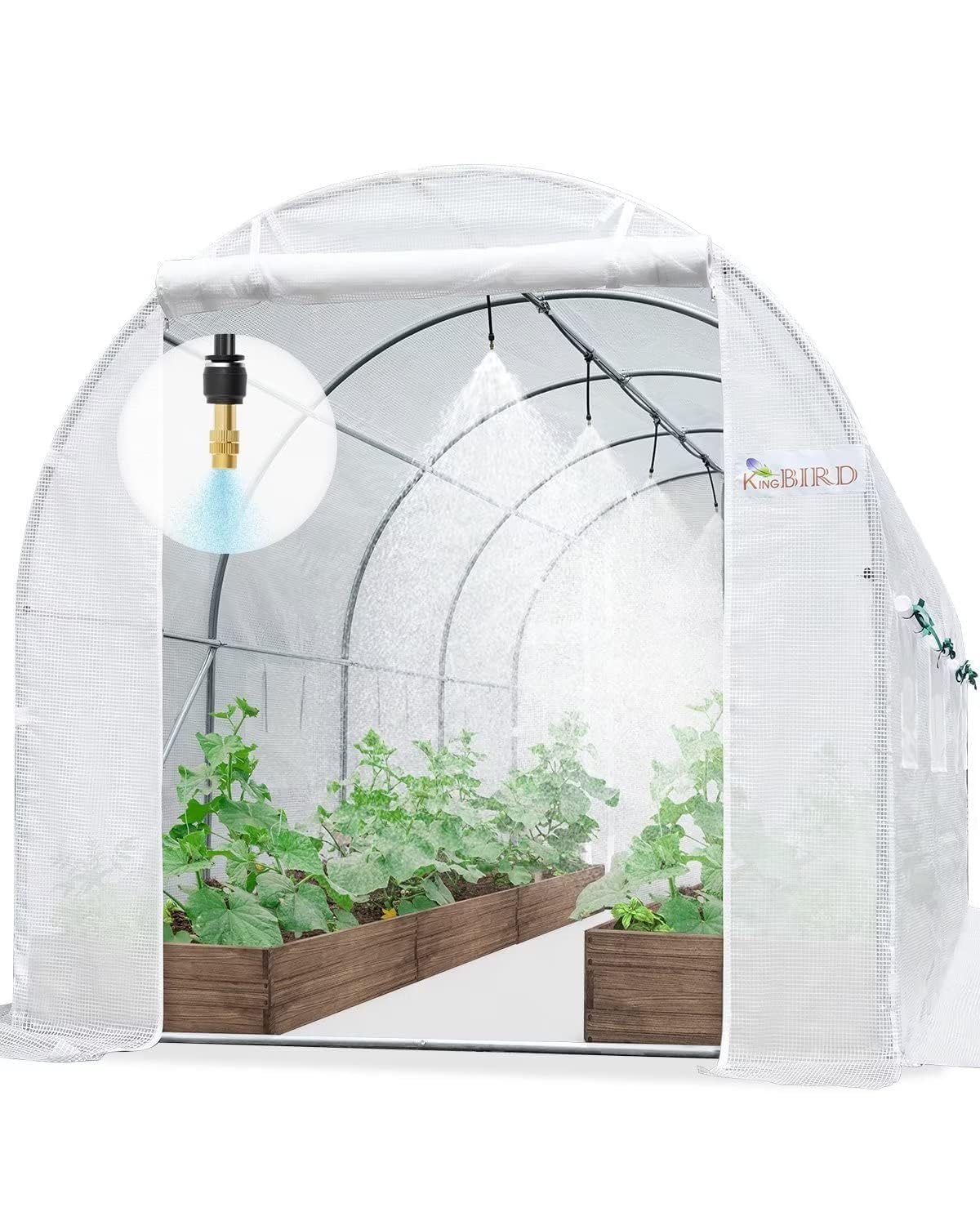 Snapklik.com : KING BIRD Premium 15x6.6x6.6FT Greenhouse For Outdoors ...