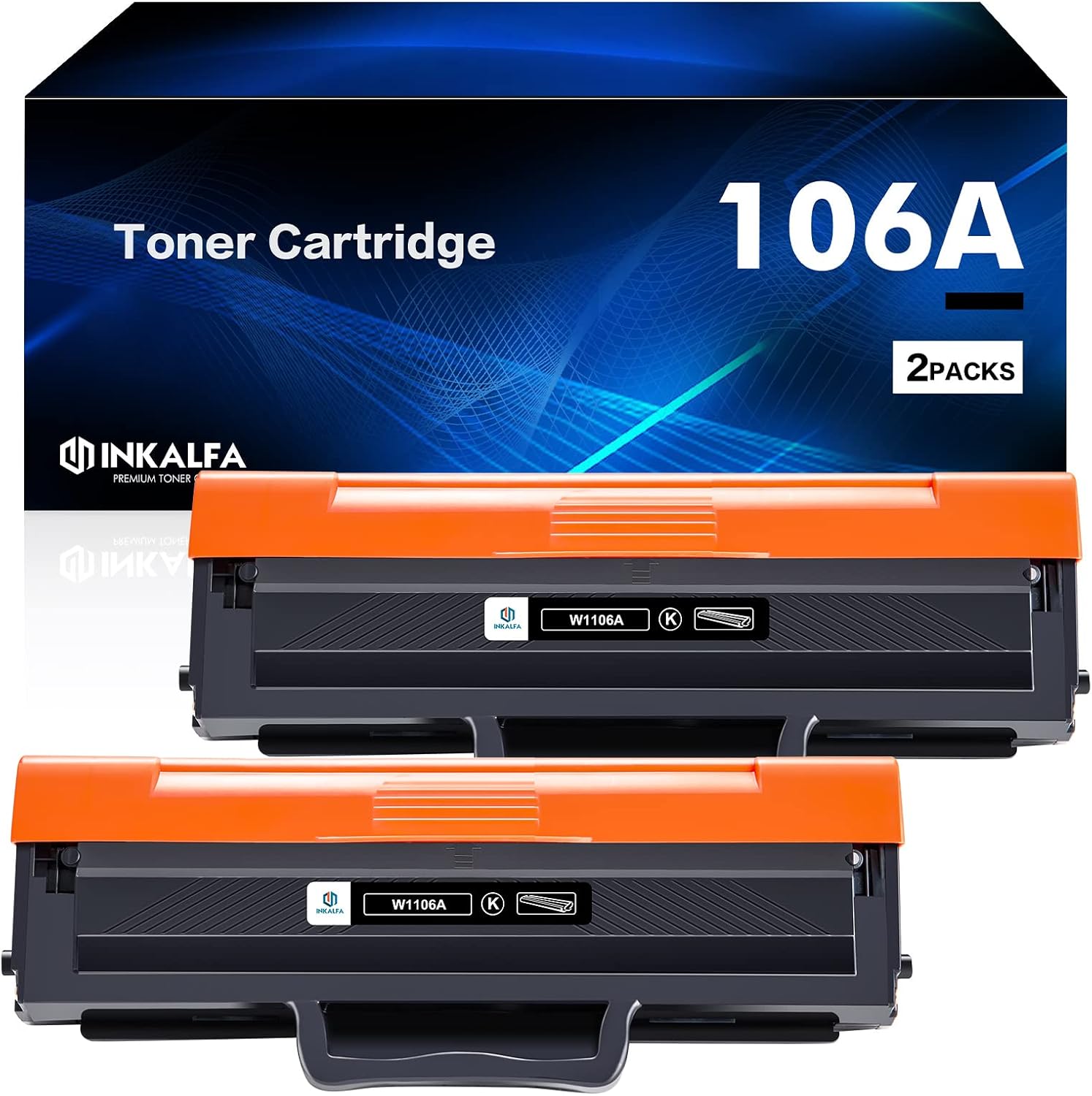 2er-Pack 106A W1106A Tonerkartuschen Kompatible für HP 106A W1106A für ...