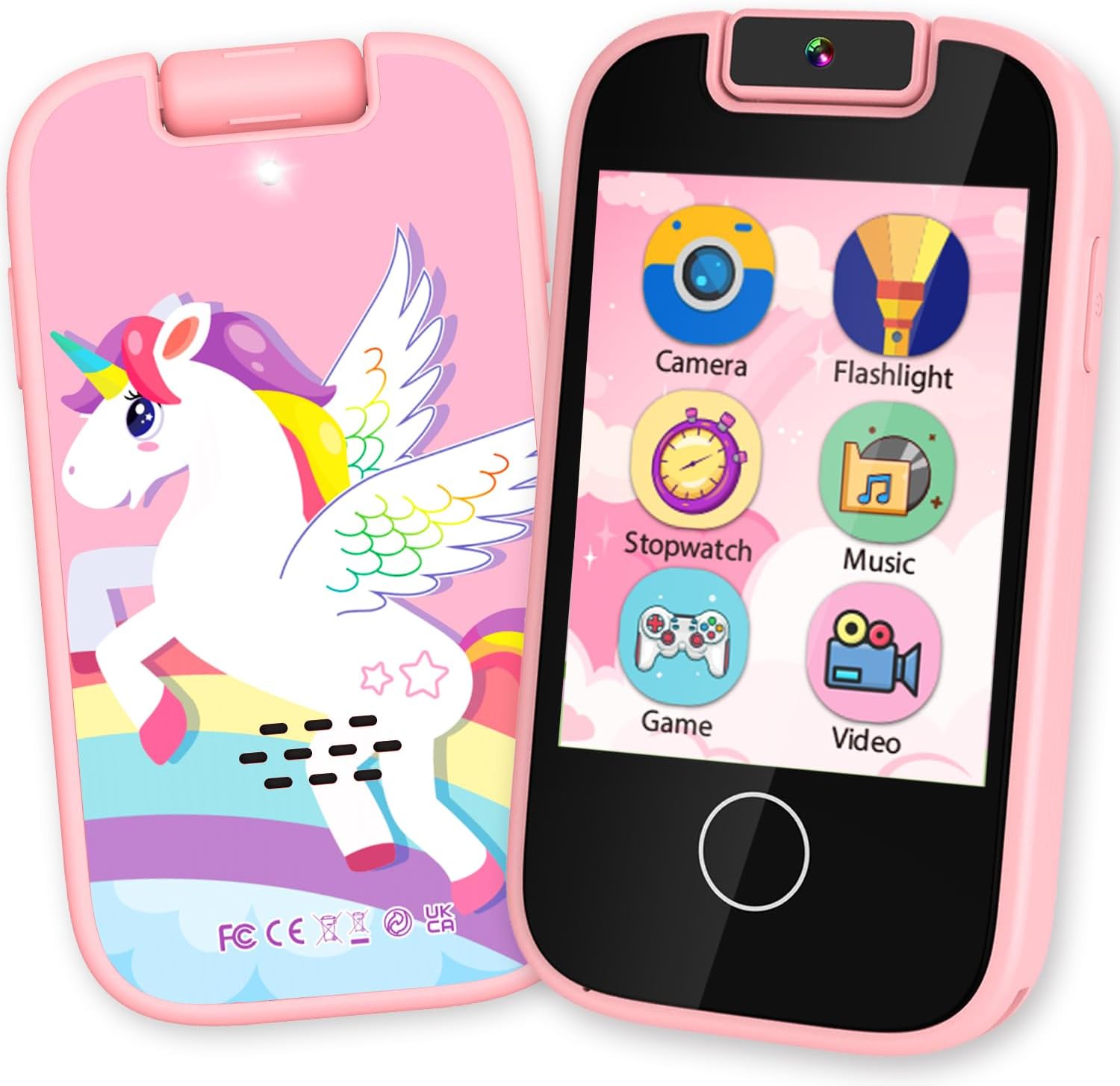 Amazon.com: Kids Play Phone for Girls Unicorn Gifts for Girls 3 4 5 6 ...