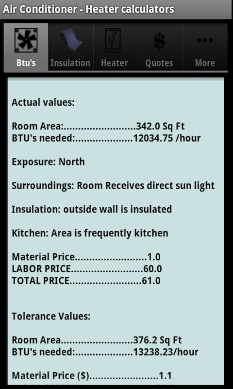 Air Conditioner and Heater Calculator - App on Amazon Appstore