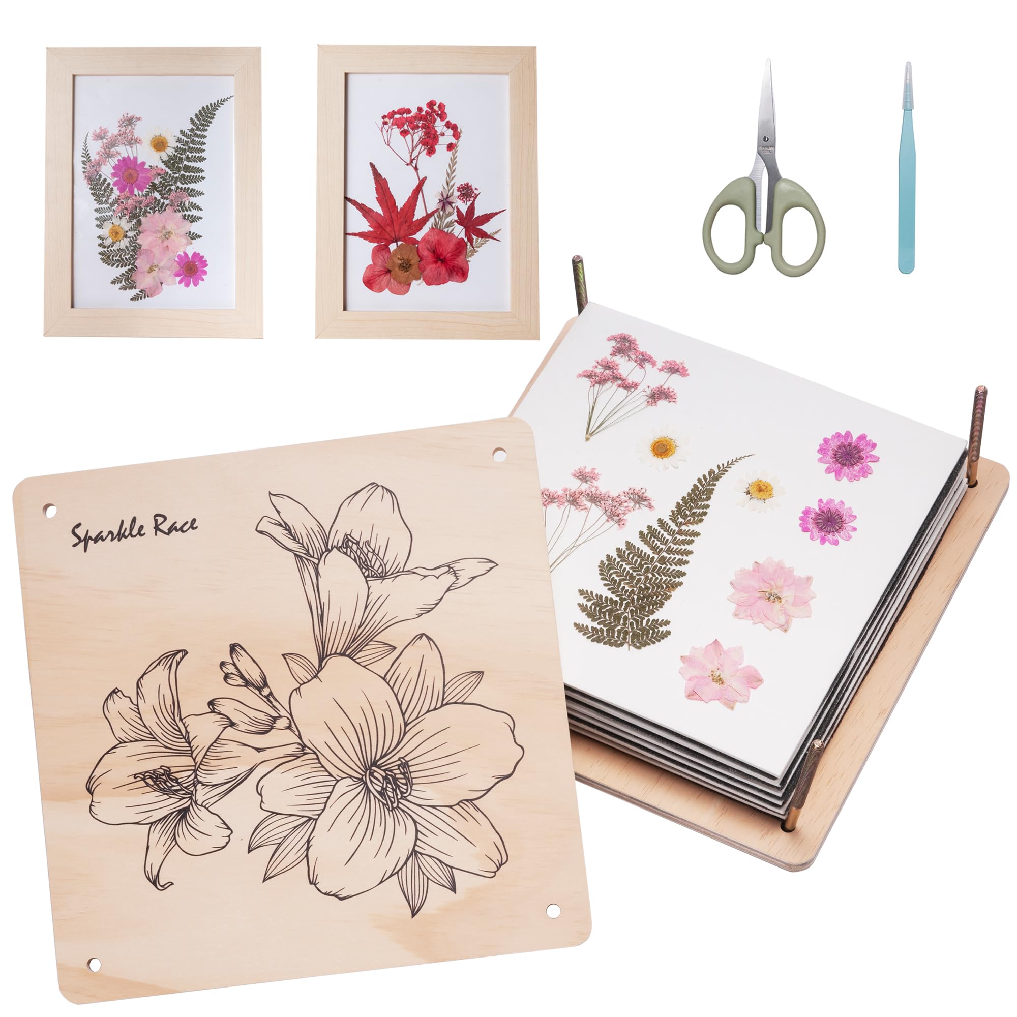 Amazon.com: Sparkle Race Large Flower Press Kit, 10" x 10" Flower ...