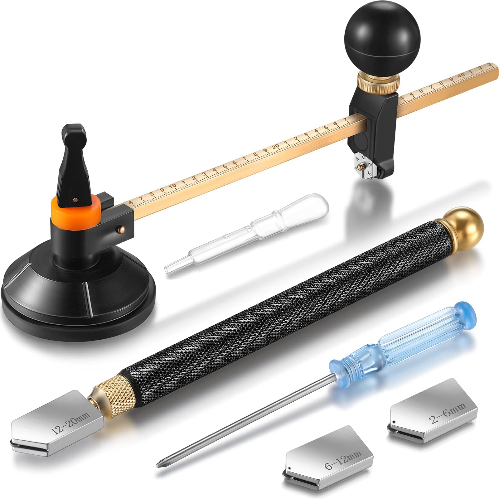 Amazon.com: Cutting Tool Lens Glass Circle Cutter Stained Glass ...