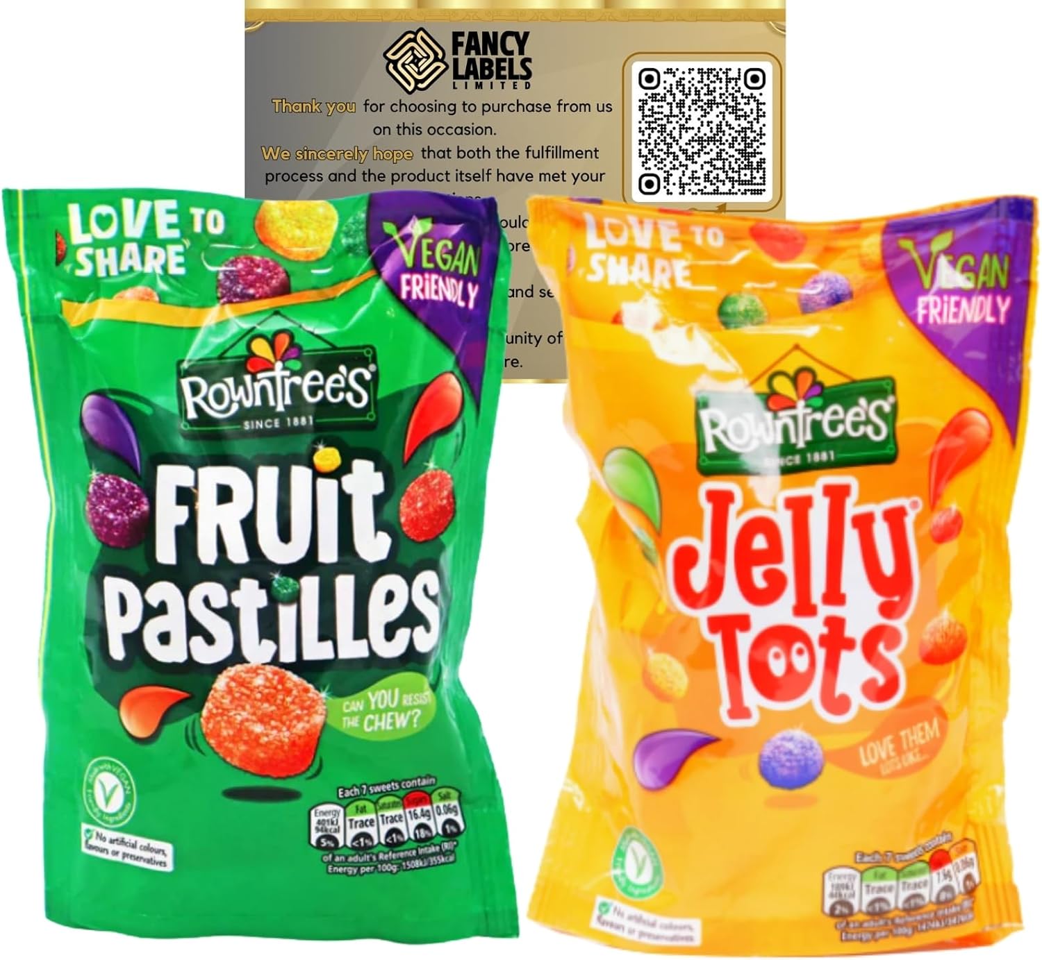 Fruit Jellies Bundle with Rowntree's Fruit Pastilles Sharing Pouch 143g ...