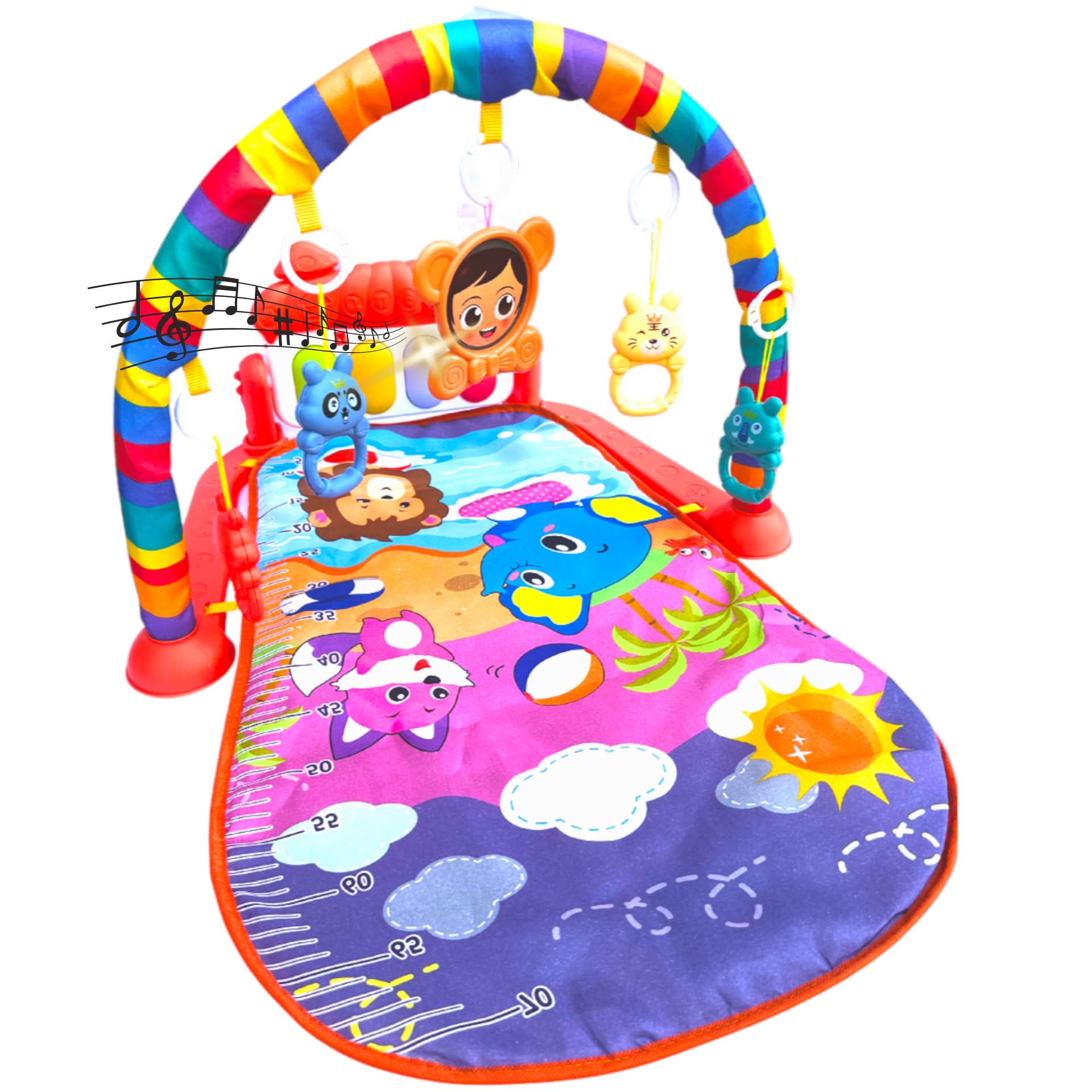 Tapete Ginásio De Atividades Play Piano Kidino Confortável Tapete de Atividades Bebe Com Piano ...