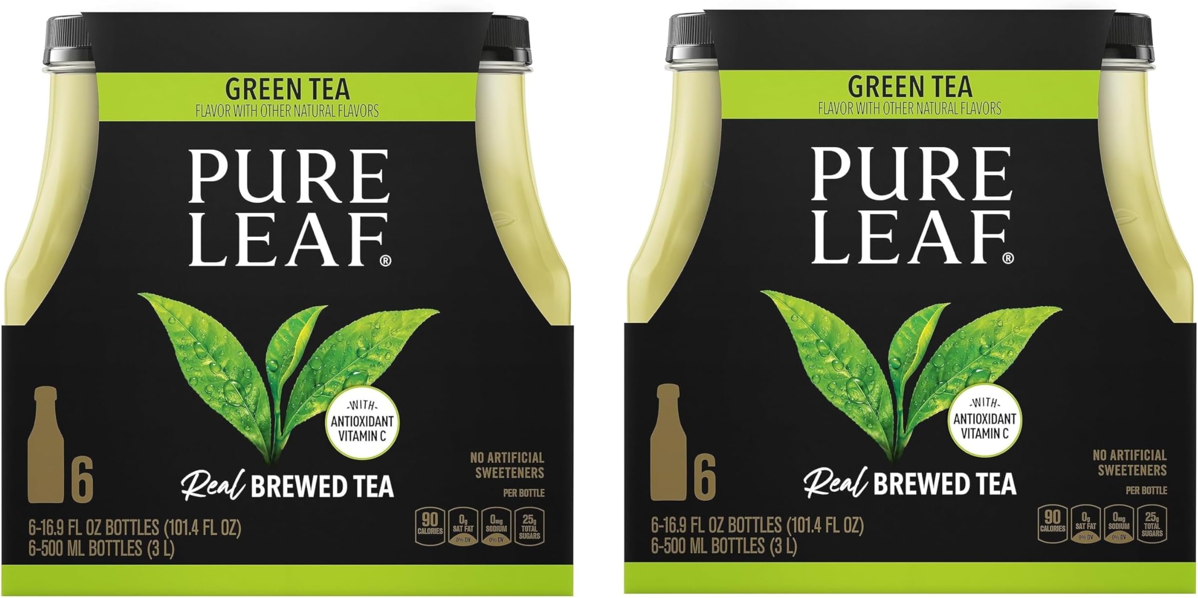 Amazon.com : Pure Leaf Iced Tea, Unsweetened Green Tea, 18.5 fl Oz ...