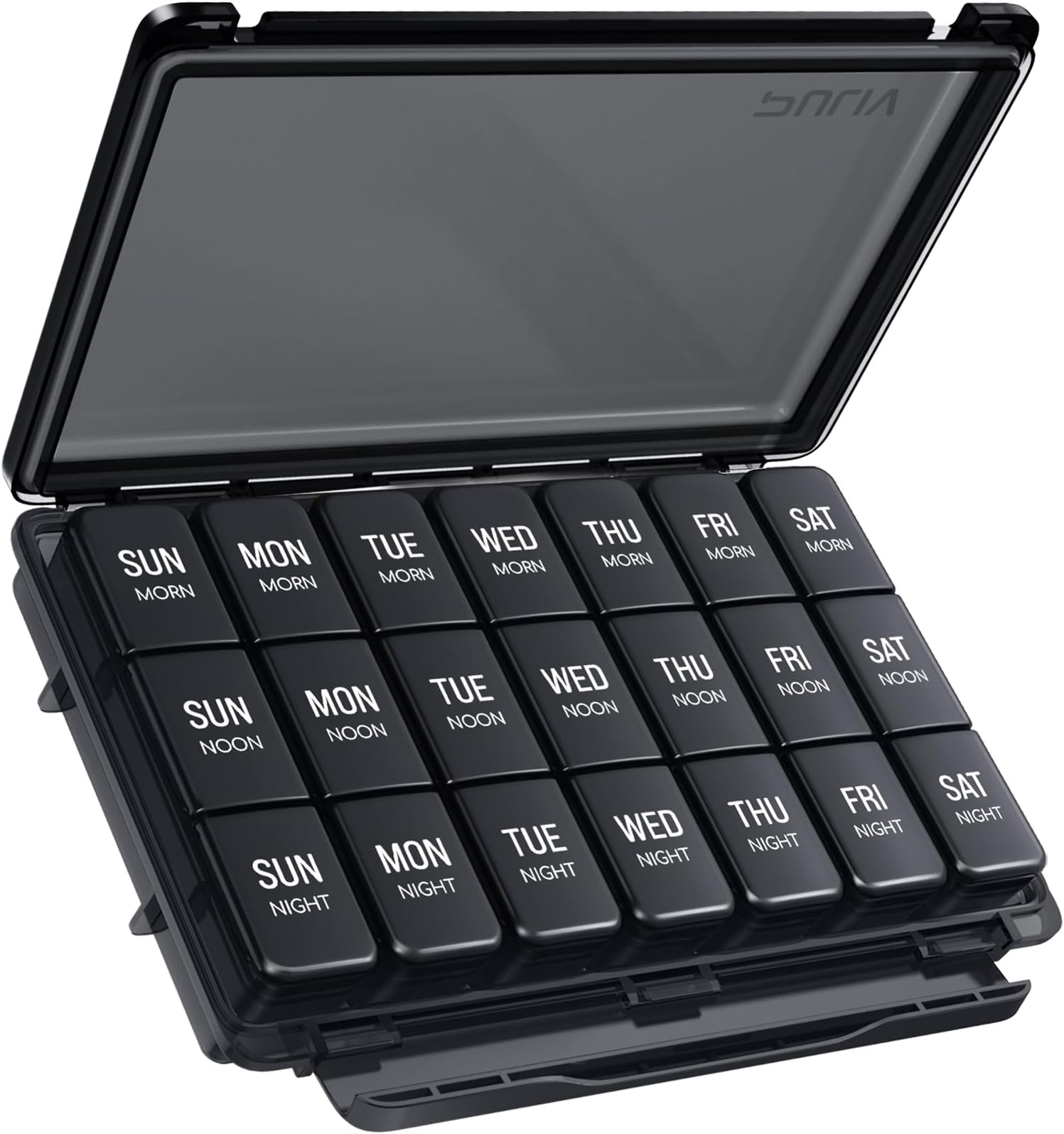 Amazon.com: Large Weekly Pill Organizer, 4 Times a Day, 7-Day Moisture ...