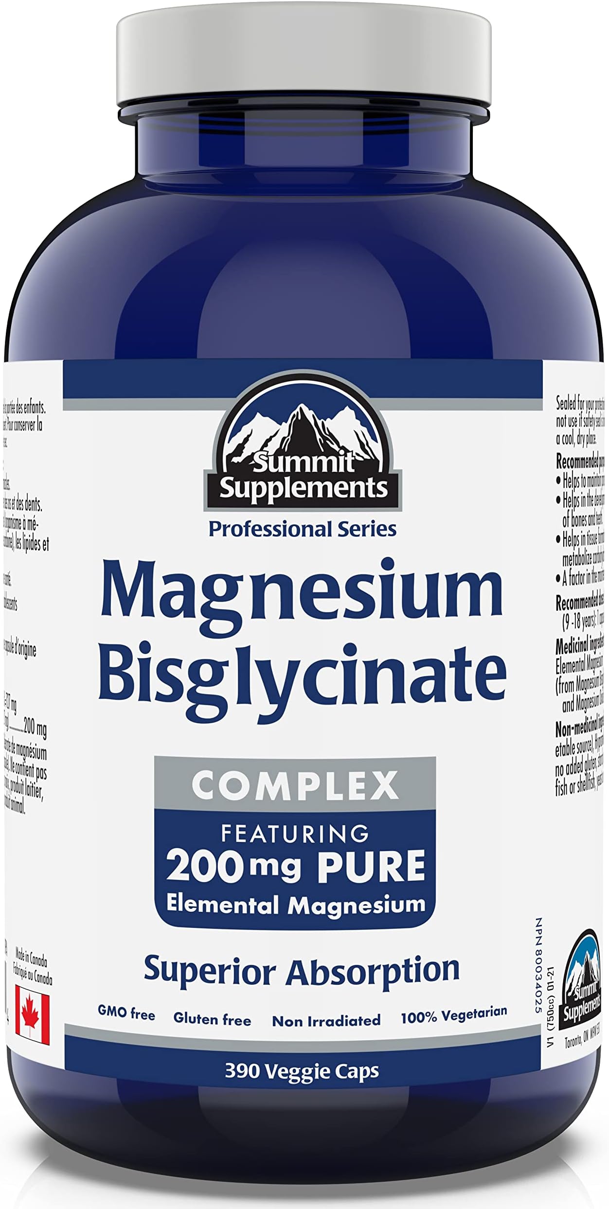 Amazon.com: Magnesium Bisglycinate 200mg 100% Chelated - Max Absorption ...
