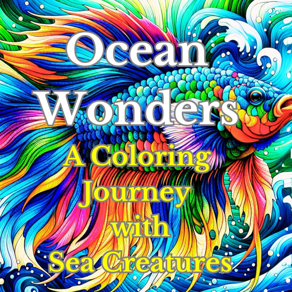 Ocean Wonders: A Coloring Journey with Sea Creatures (Italian Edition ...