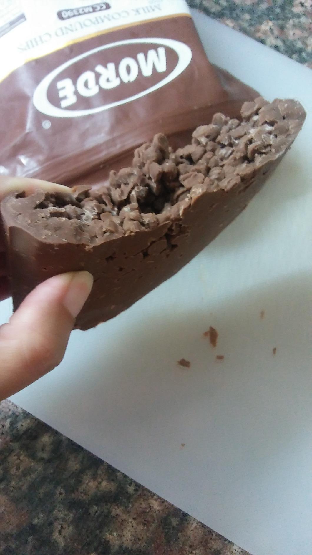 MORDE Milk Compound Chips with Recipe for Chocolate Brownies, 500g ...