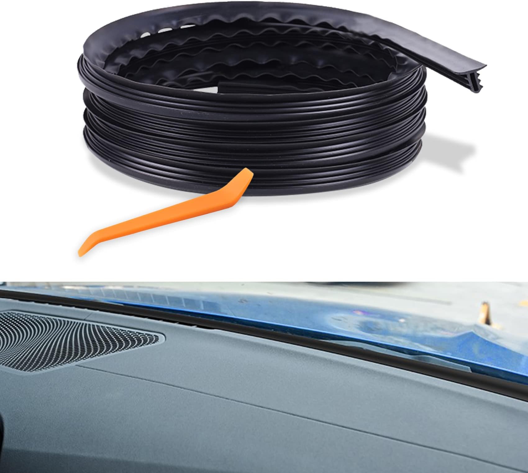 Amazon.com: ASUBHA Windshield Rubber Seal Strip, 5.25Ft/1.6M Cuttable T ...