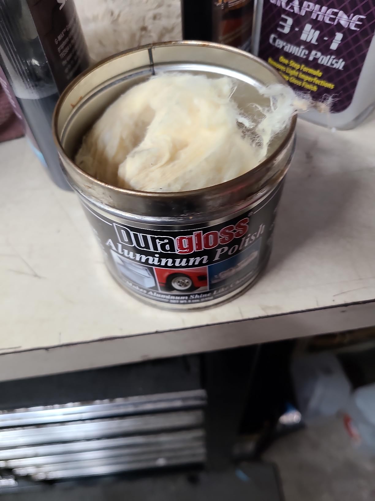 Amazon.com: Duragloss 870 Cotton Wadding Aluminum Polish - 5 oz ...