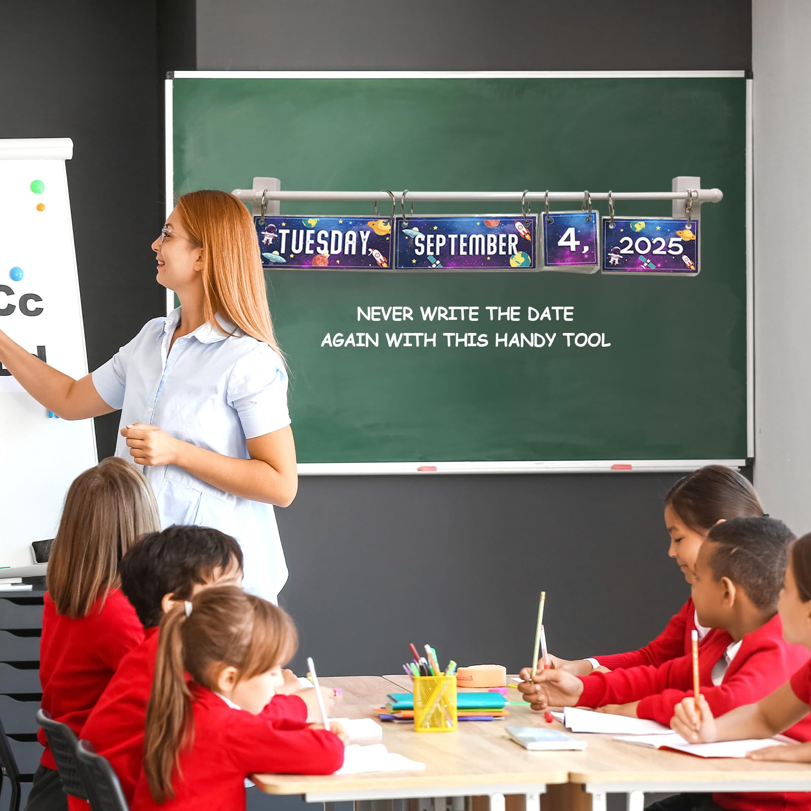 Classroom Bulletin Board Science Themed Magnetic Flip Calendar - Decor ...