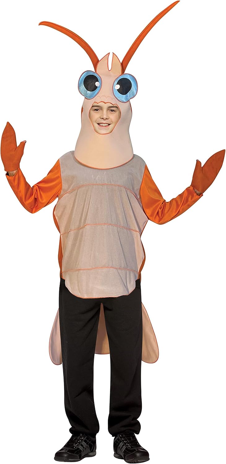 Amazon.com: Rasta Imposta Shrimp Fish Costume Crawfish Crustacean Food ...