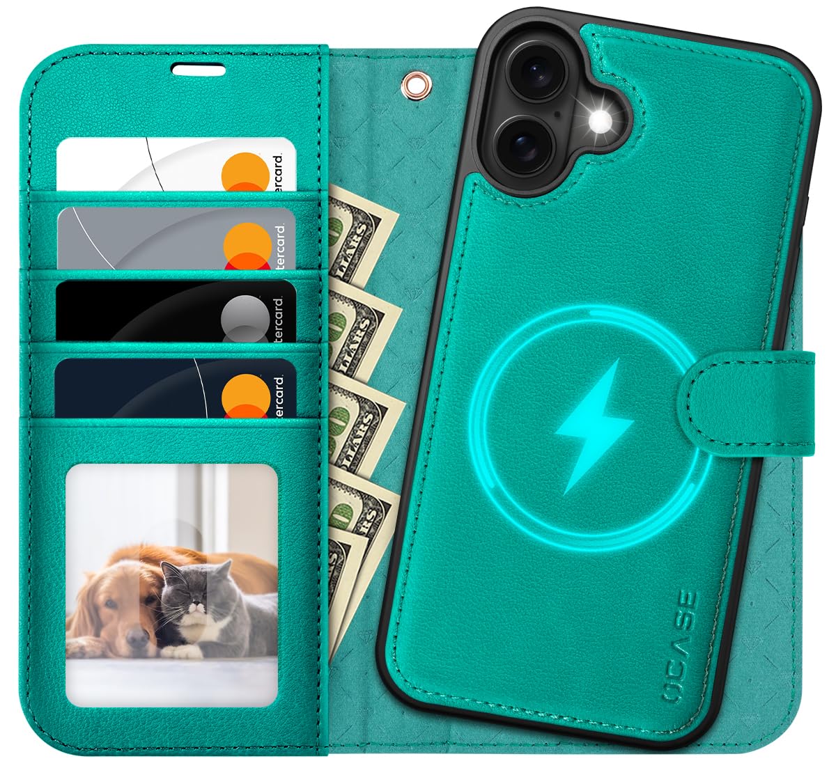 Amazon.com: OCASE for iPhone 16 Plus Case Detachable Wallet Case with ...