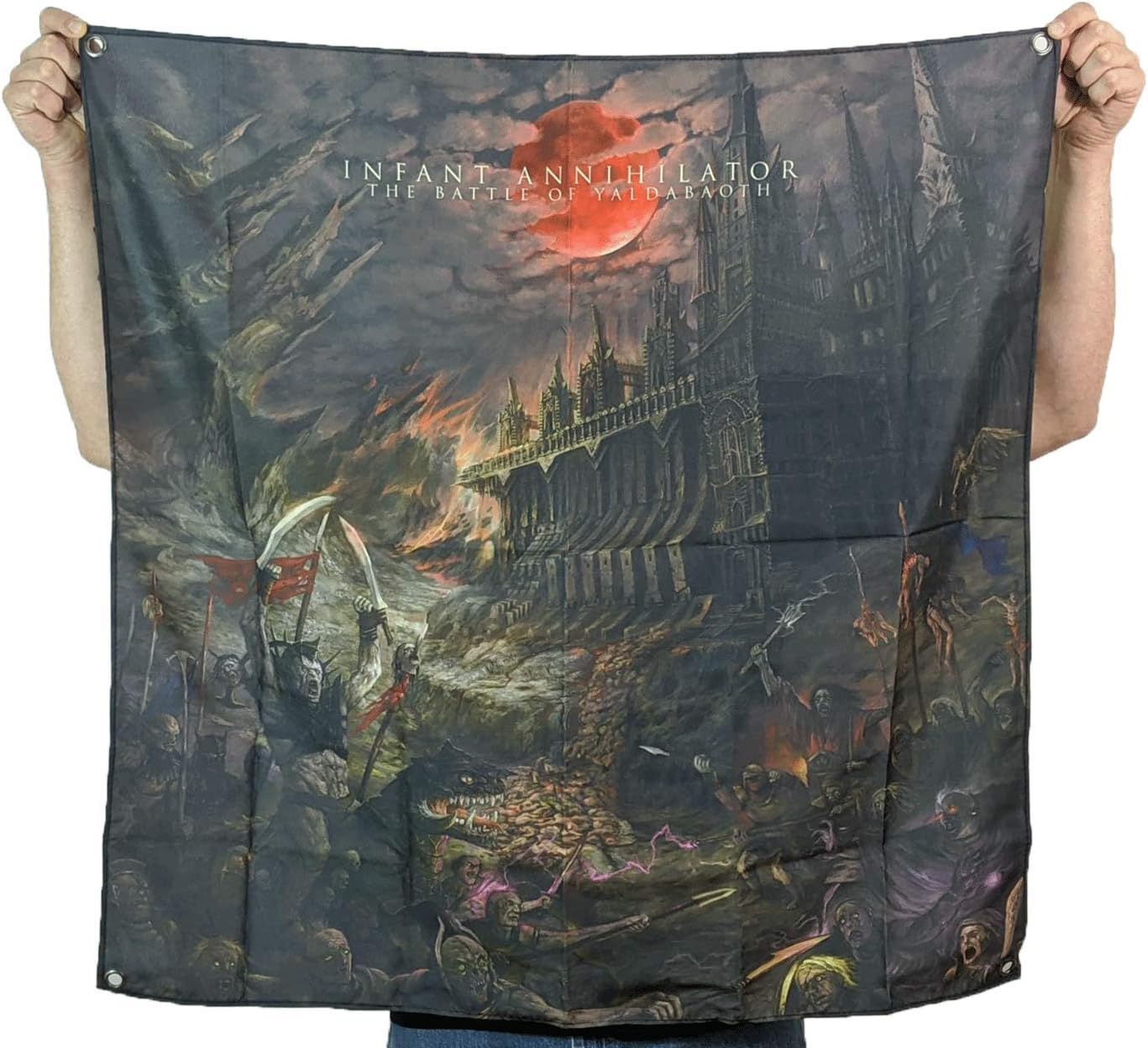 Amazon.com: INFANT ANNIHILATOR (The Battle of Yaldabaoth) Banner/Flag 3 ...