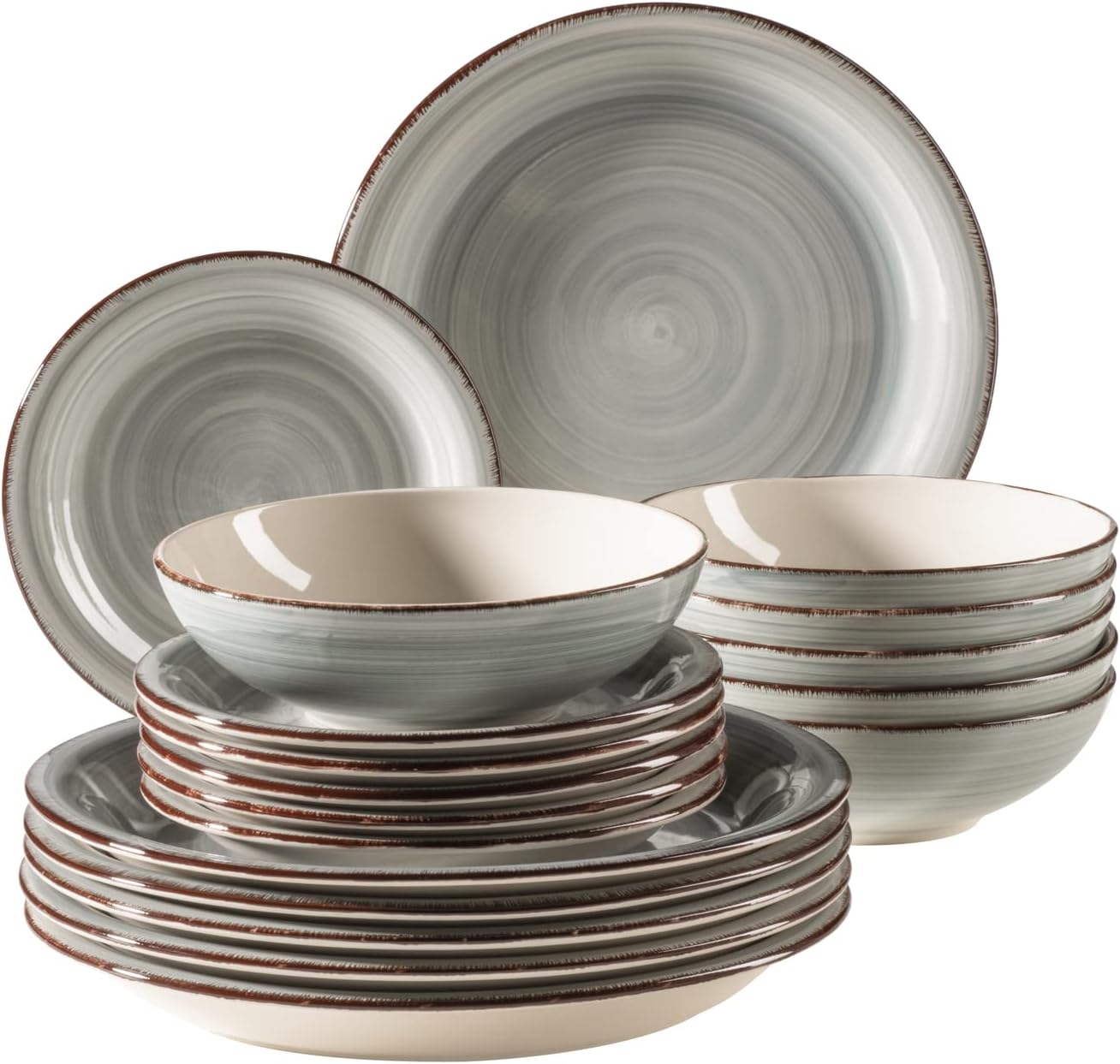 Keramik Geschirr Set 6 Personen