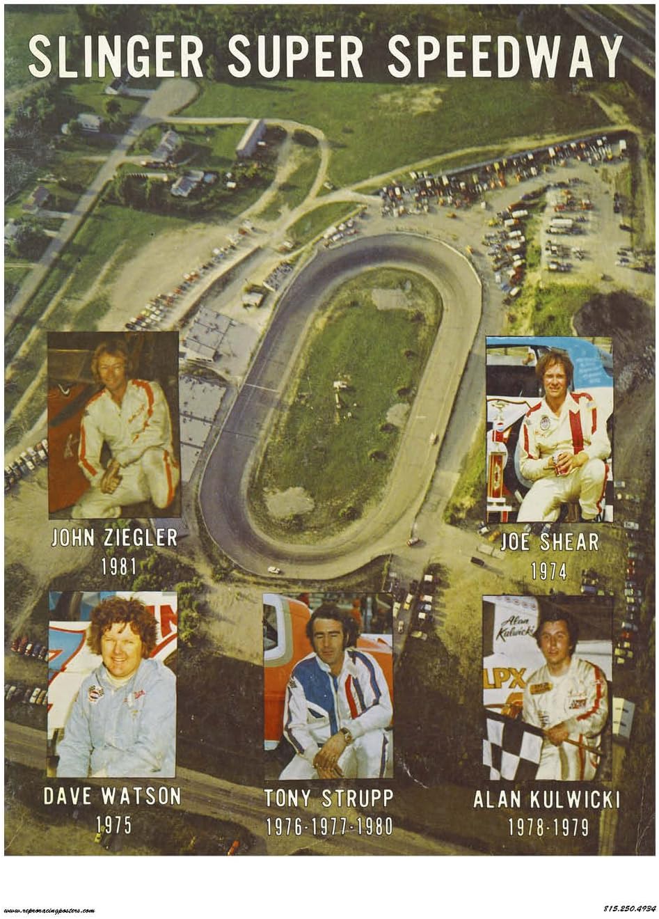 Amazon.com: CrashDaddy Slinger Super Speedway Racing Poster ...