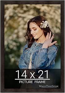 Amazon.com - wallsthatspeak 14x21 Espresso Brown Picture Frame for ...