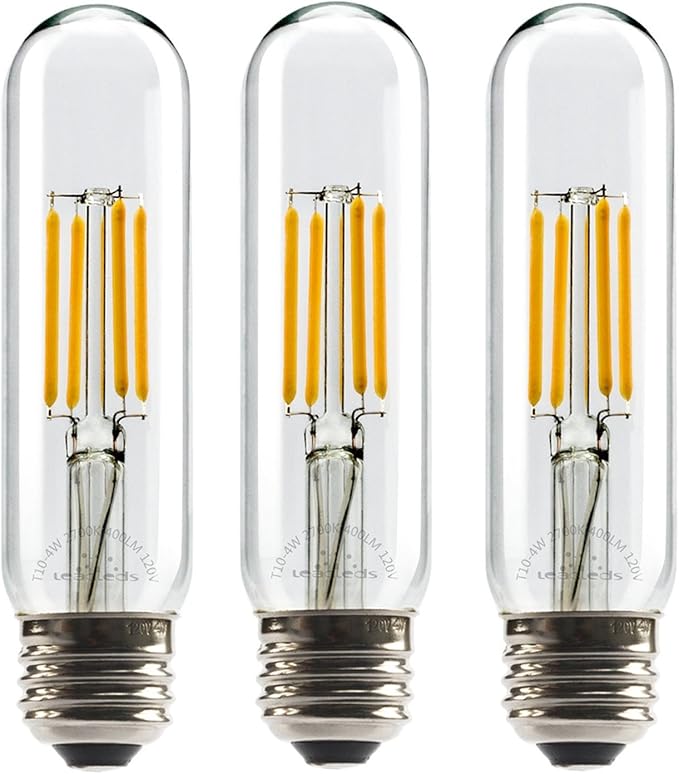 Leadleds 4W Tubular LED Bulb Edison Style COB LED Filament Bulb T10 ...