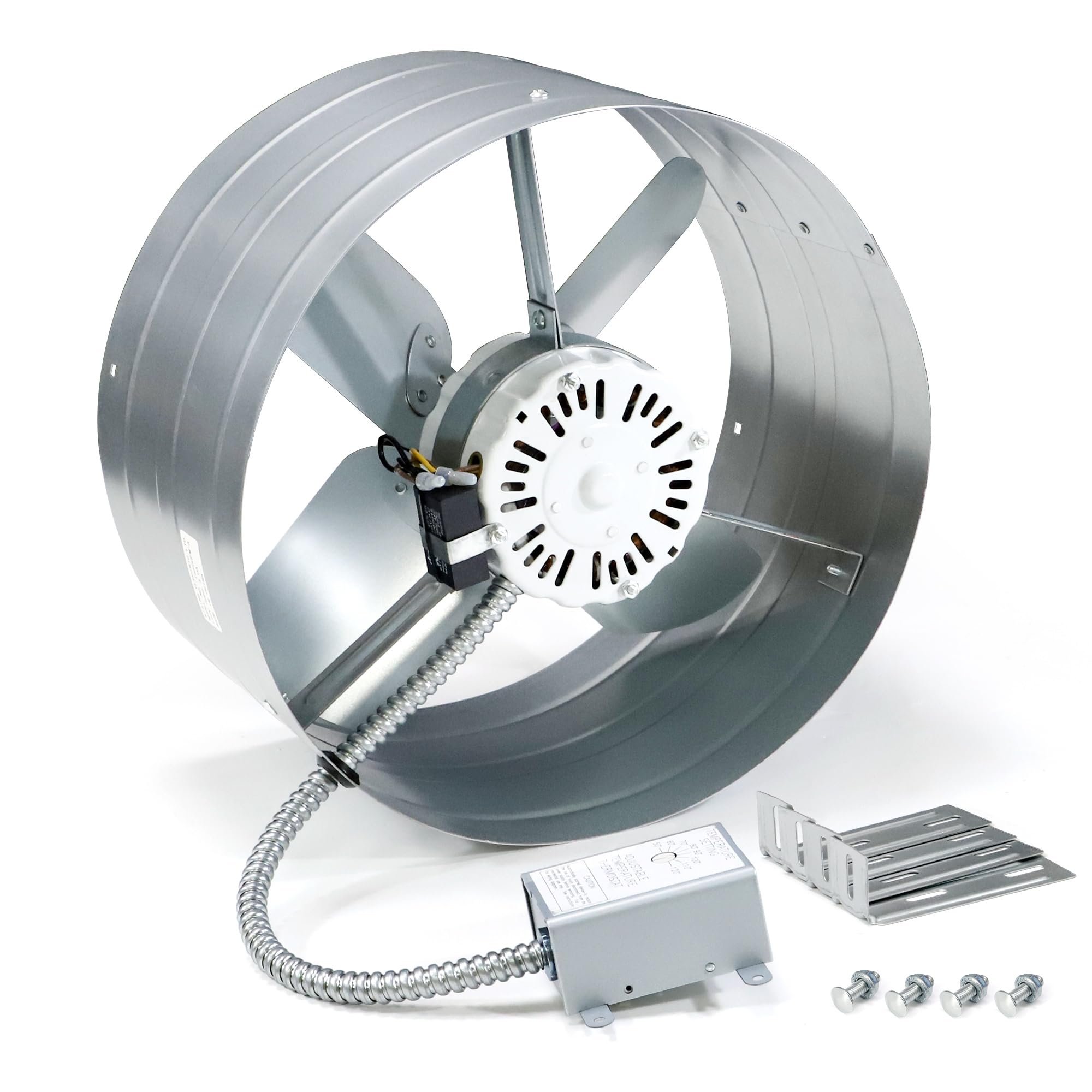 Snapklik.com : Hipoilk Gable Mount Power Attic Fan