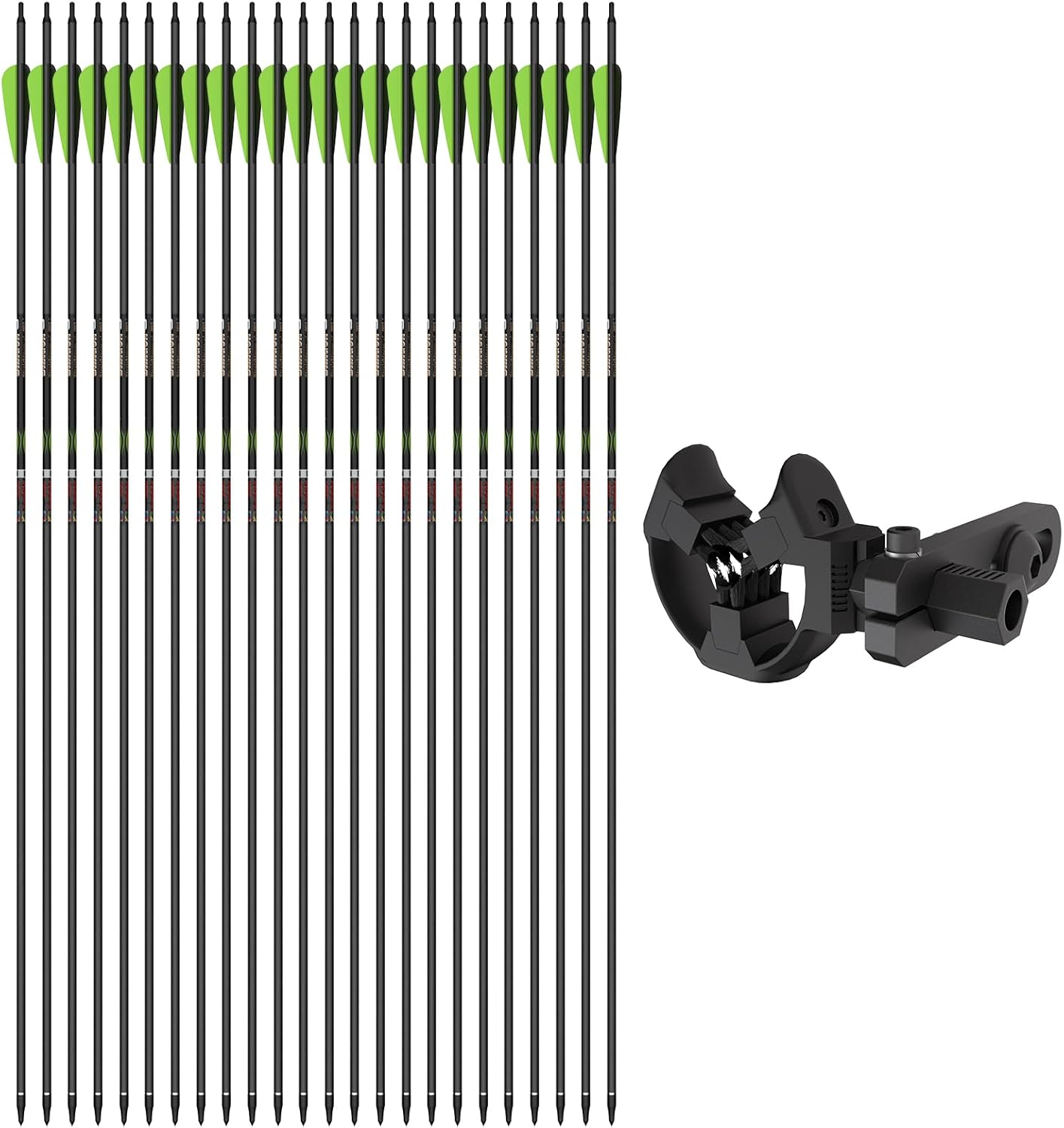 Amazon.com : sanlida Archery Dragon 9 Carbon Hunting Arrows 24Pcs 350 ...