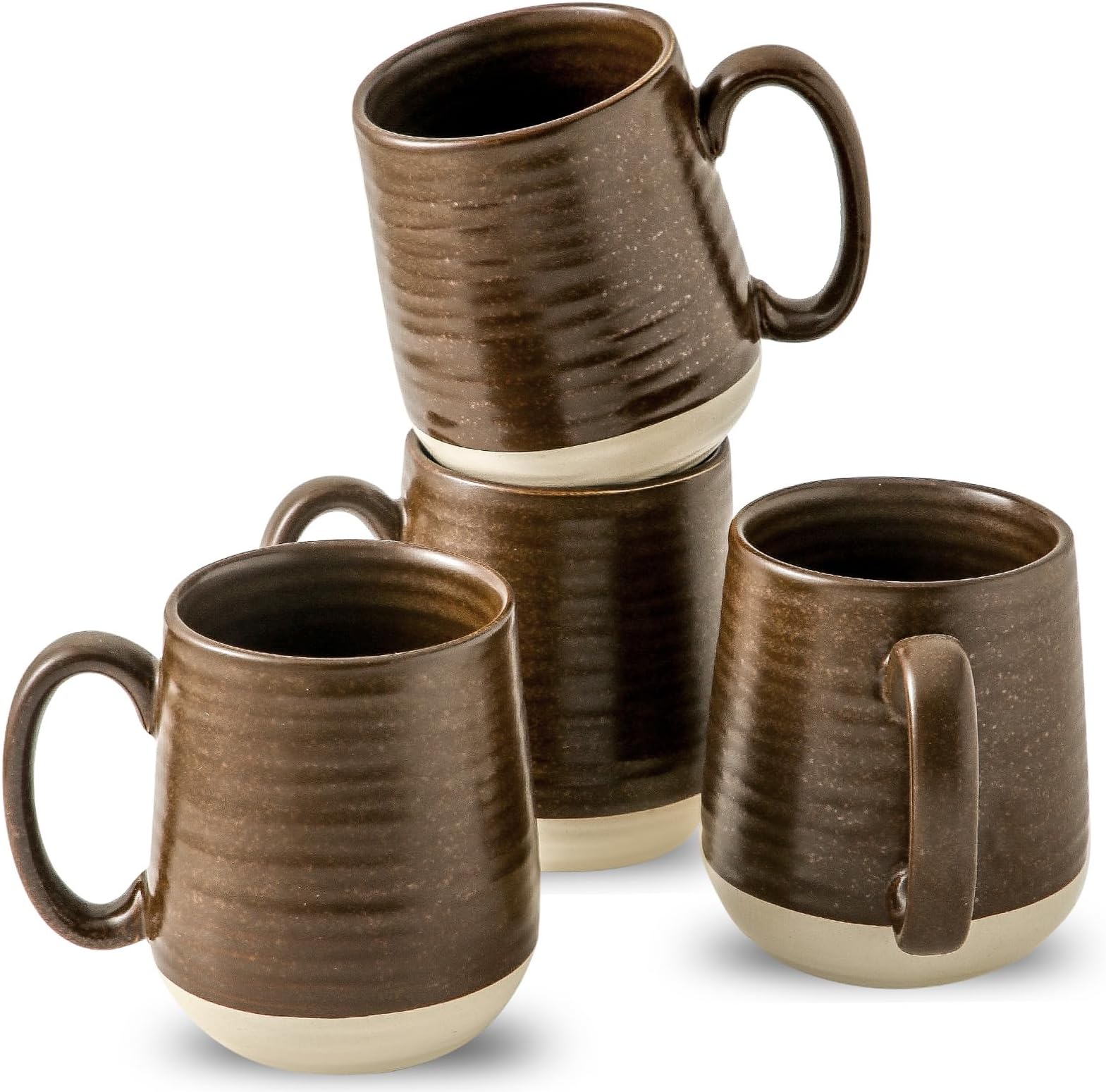 Amazon.com: Coloch Set of 6 Ceramic Polka Dot Coffee Mug with Handles ...