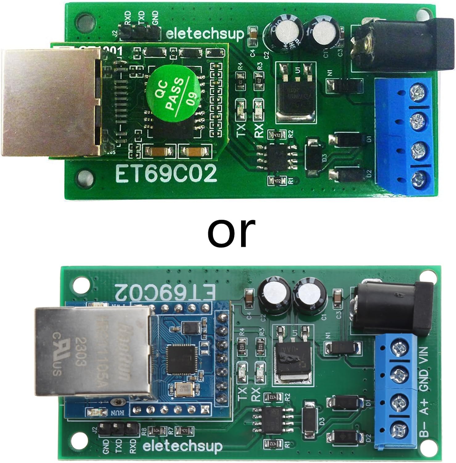 ET69C02 Ethernet Networks Modbus Industrial RJ45 to RS485 Converter UDP ...