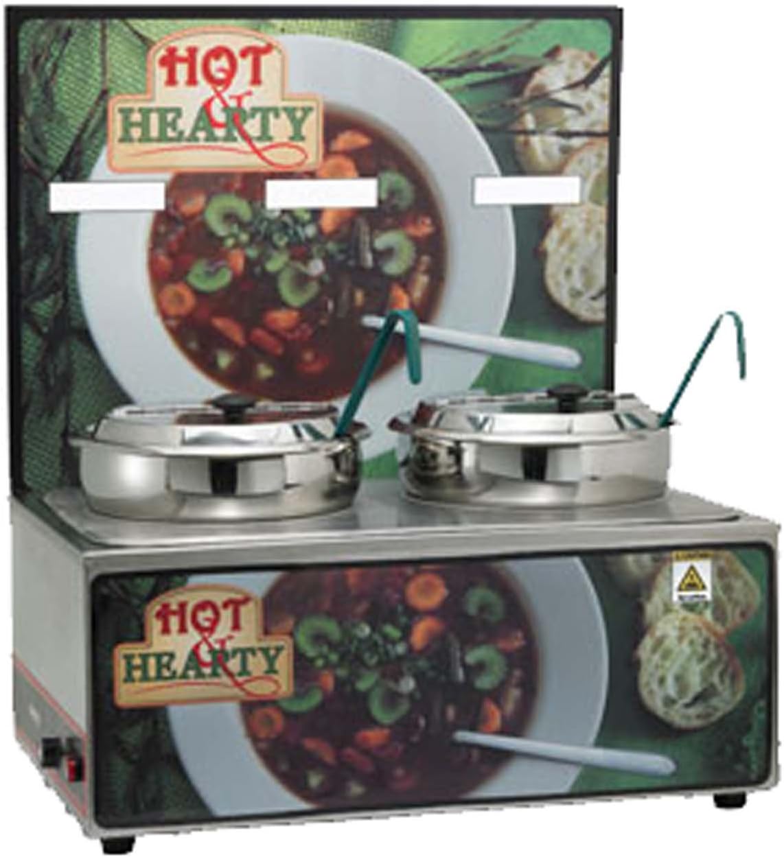 Amazon.com: Winco ESM-27HH Soup Merchandiser, "Hot Hearty", double 7 qt ...