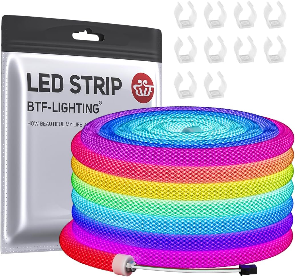 Amazon.com: BTF-LIGHTING FCOB COB XGB1338(WS2812B) IC RGB 160LED/m ...